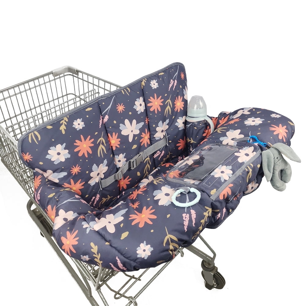 Shopping Cart Cover for Baby, 2 in 1 High Chair Cover & Grocery Cart ...