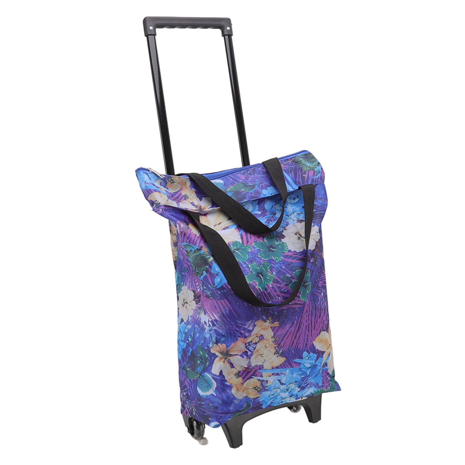 Shopping Cart, Foldable Shopping Bag with Wheels Shopping Cart ...