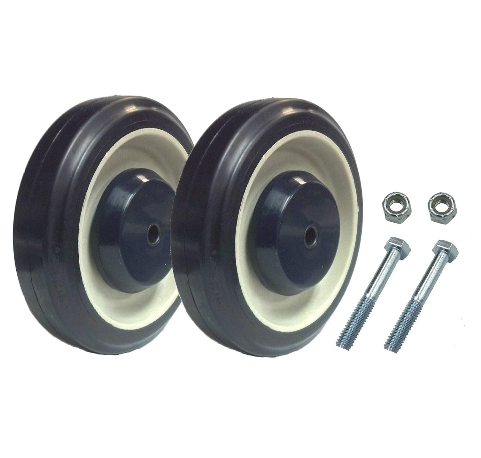 Shopping Cart Replacement Wheels with Axles Set of 2 - Walmart.com