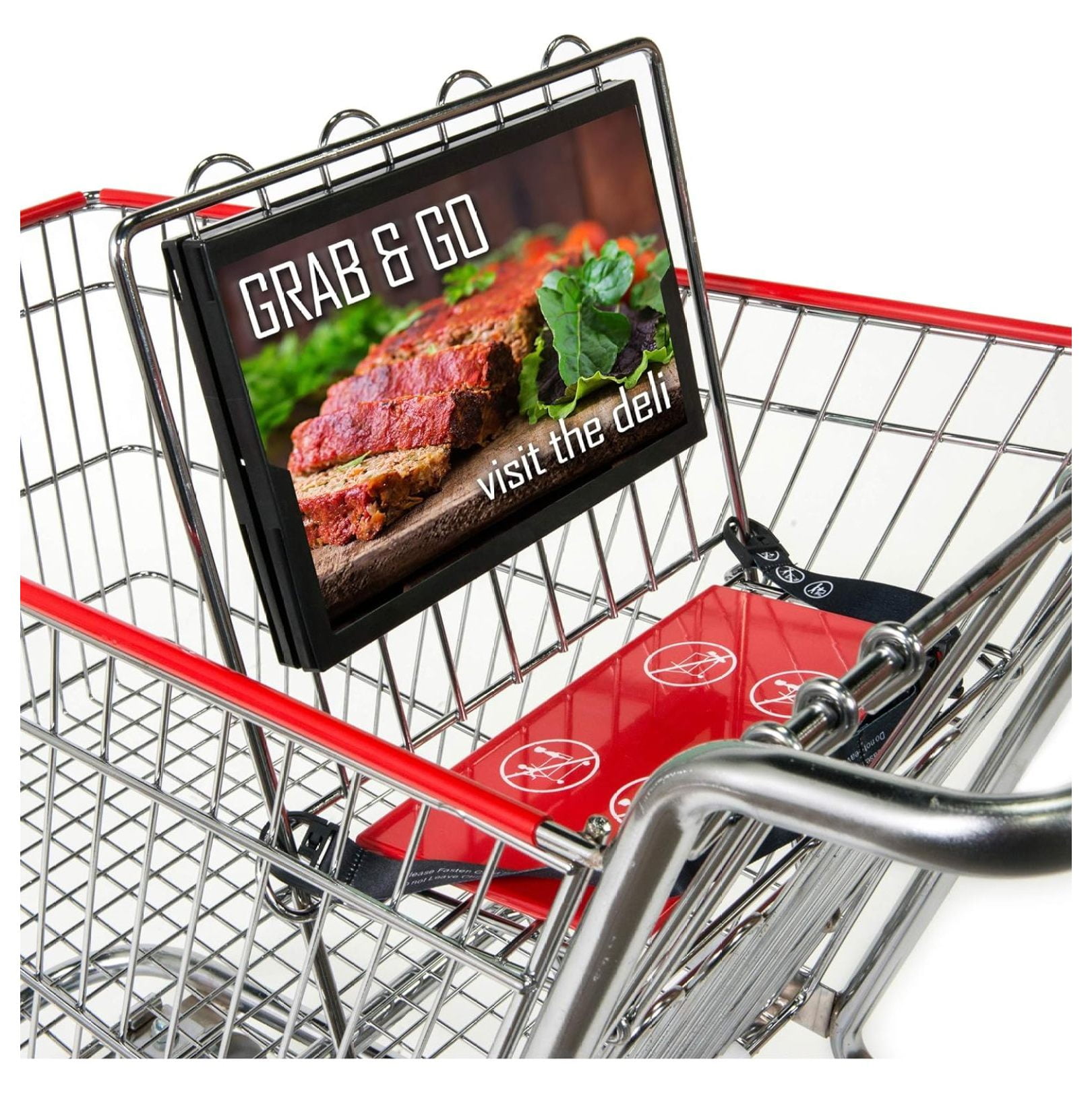 Shopping Cart Trolley Frame, Double-Sided Sign Holder, Attaches to ...
