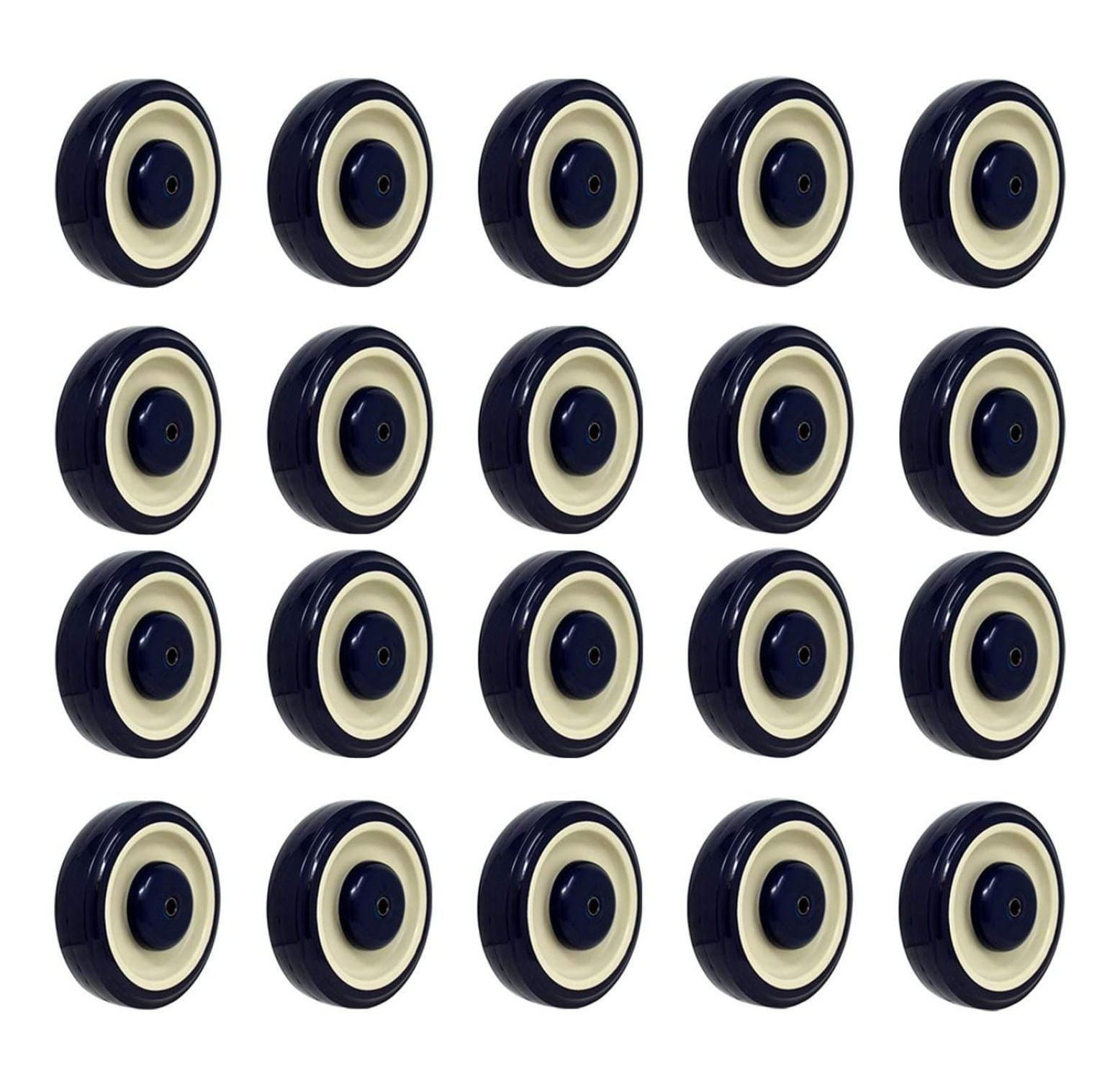 Shopping Cart Wheels 5 inch - 3/8" Bore - 350 Lbs Capacity - 20 Pack ...