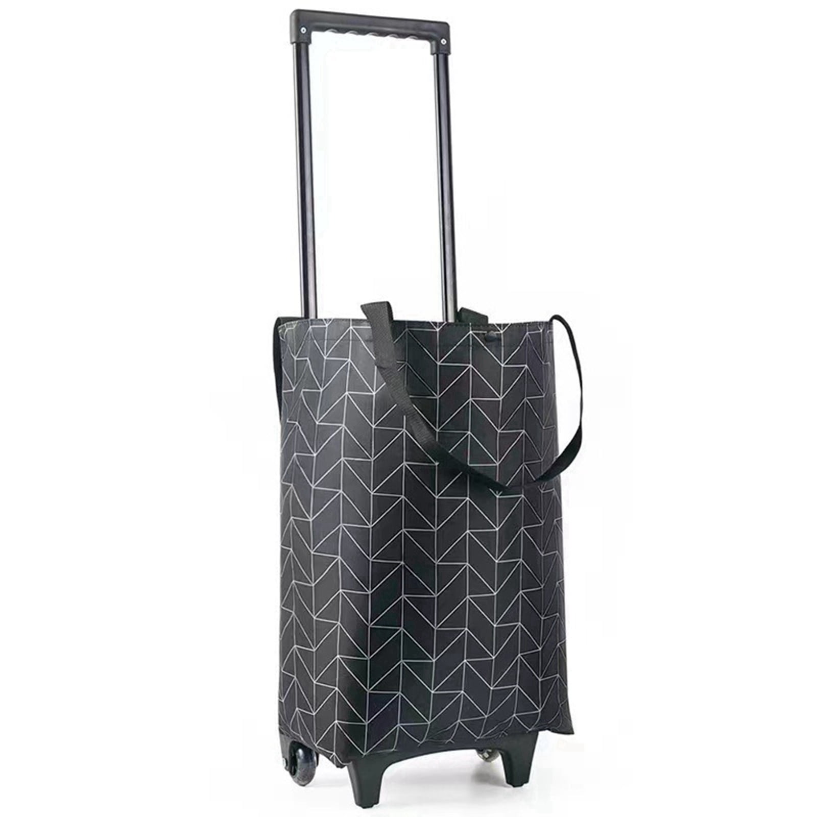 Shopping Cart with Wheels, Grocery Cart, Portable Utility Dolly Cart ...