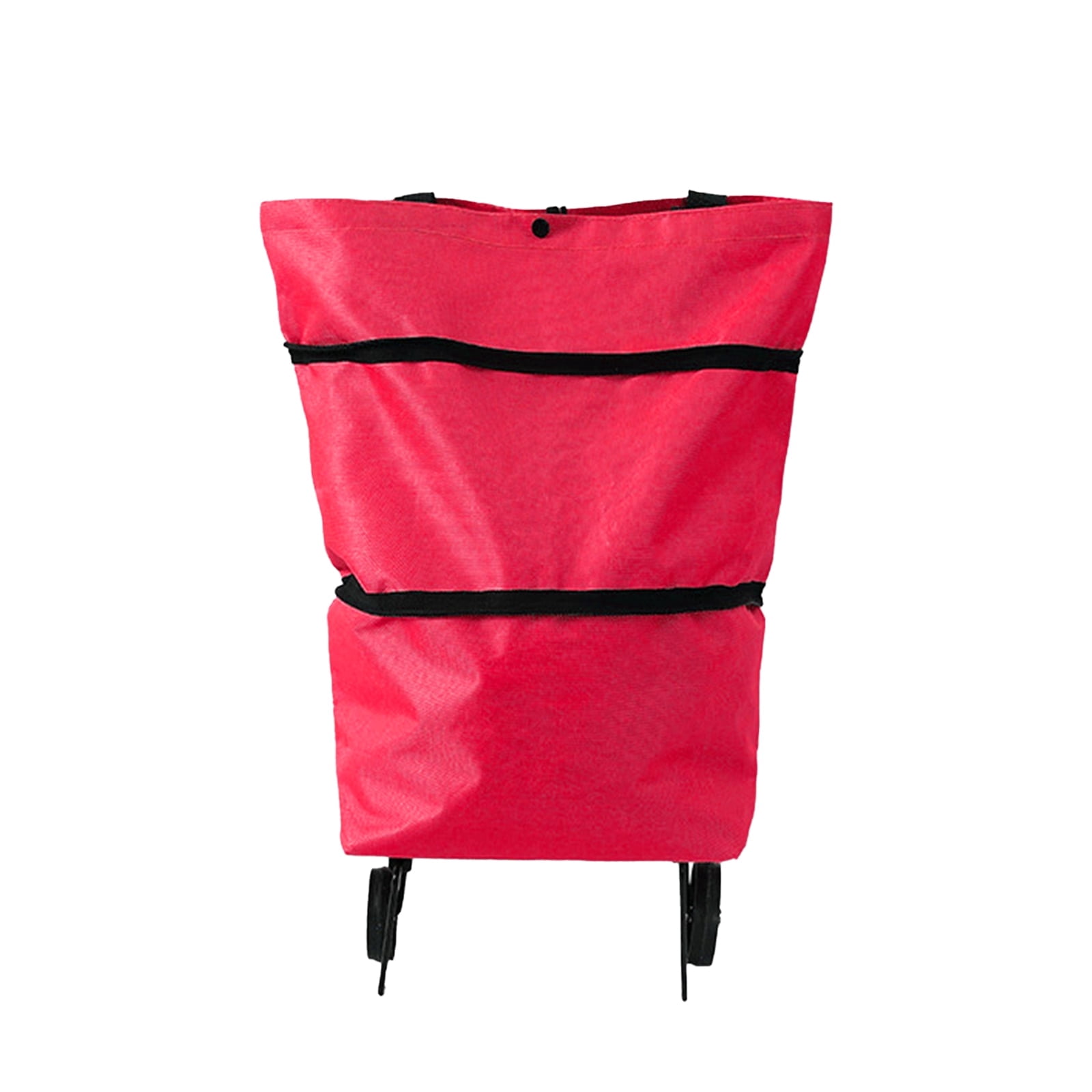 Shopping Cart with Wheels, Stretchable Foldable Grocery Cart, Large ...