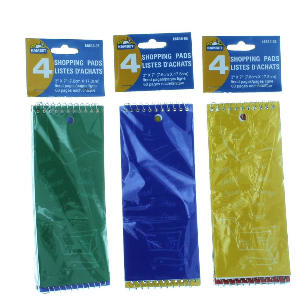 Shopping Pads Lot of 12 Grocery Lists Lined Pages K6840-05 - Walmart.com