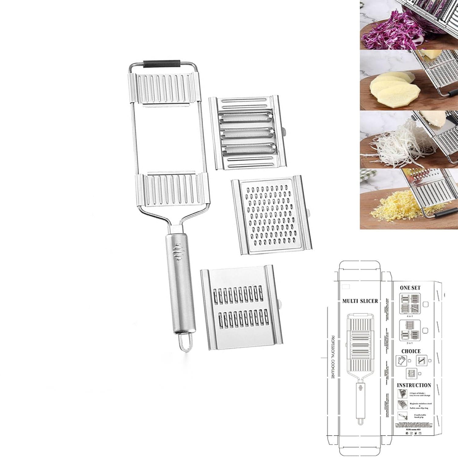 Shoptice Vegetable Slicer, Multi Purpose Fruit & Vegetable Slicer ...