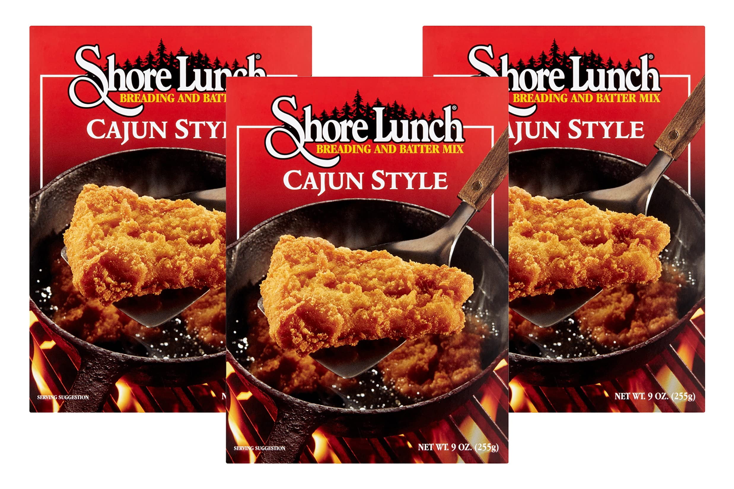 Shore Lunch Fish Breading Batter HYZ01 Mix, Cajun Style, Pack of 3 ...