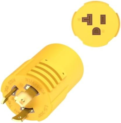 Shore-Power 30 Amp to 20 Amp RV Generator-Adapter Plug Marine-30Amp to ...