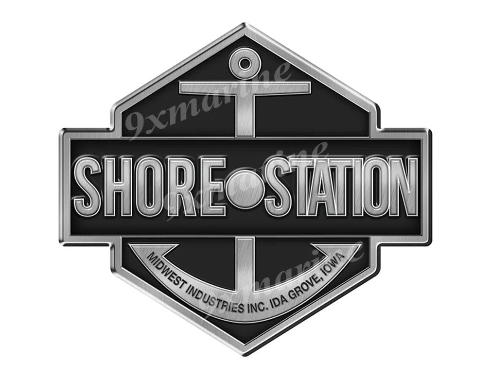 Shore Station Boat Sticker "3D Vinyl Replica" of original - 8.5" long ...