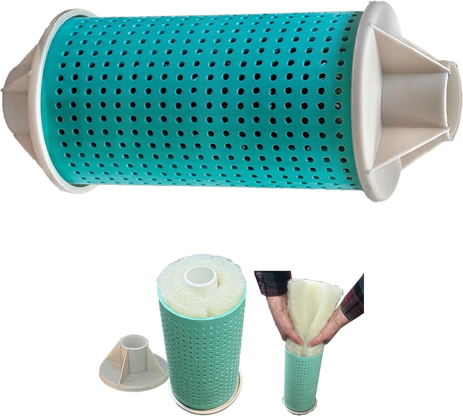 ‎Shore-Tech Industries 40 Gallon Big Foot Filter w/Filter Matting | for ...