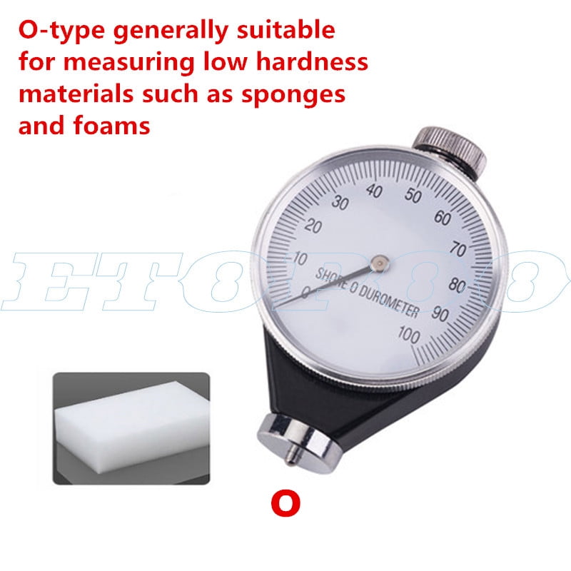 Shore Type A/O/D Rubber Tire Durometer Hardness Tester Meter 0-100 HA ...