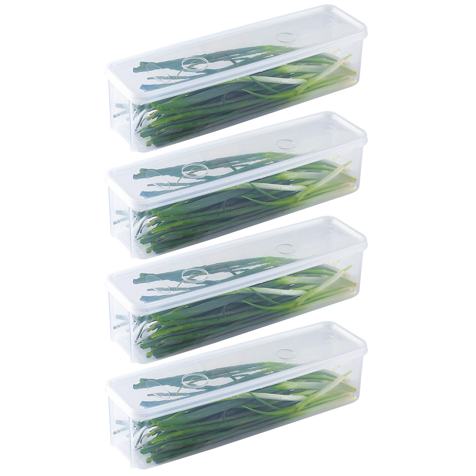 Shoreew 1/2/3/4Pcs Food Storage Box 1.3L Stackable Pasta Organizer ...