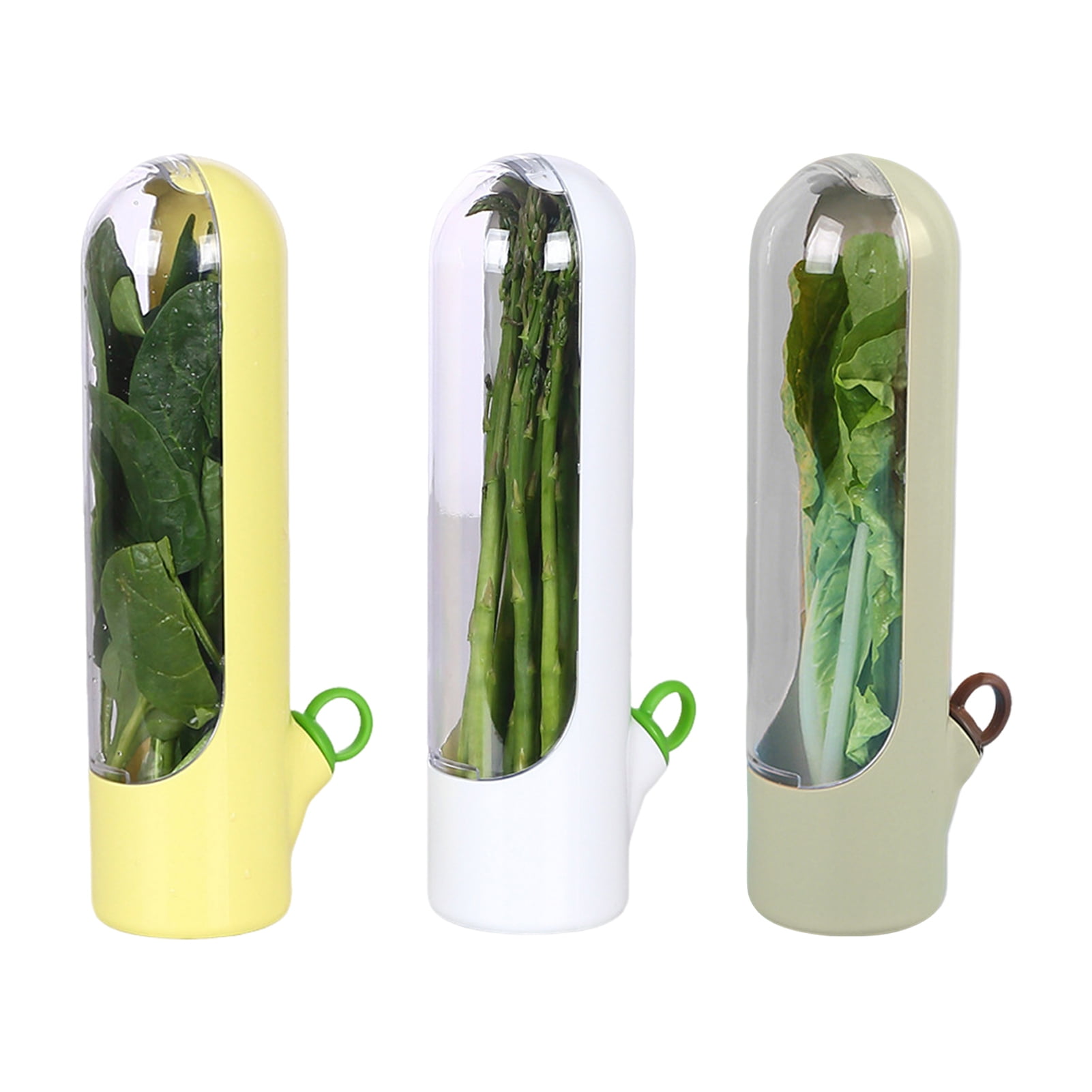 Shoreew 1/2/3Pcs Herb Keeper for Refrigerator BPA-Free Vegetable ...