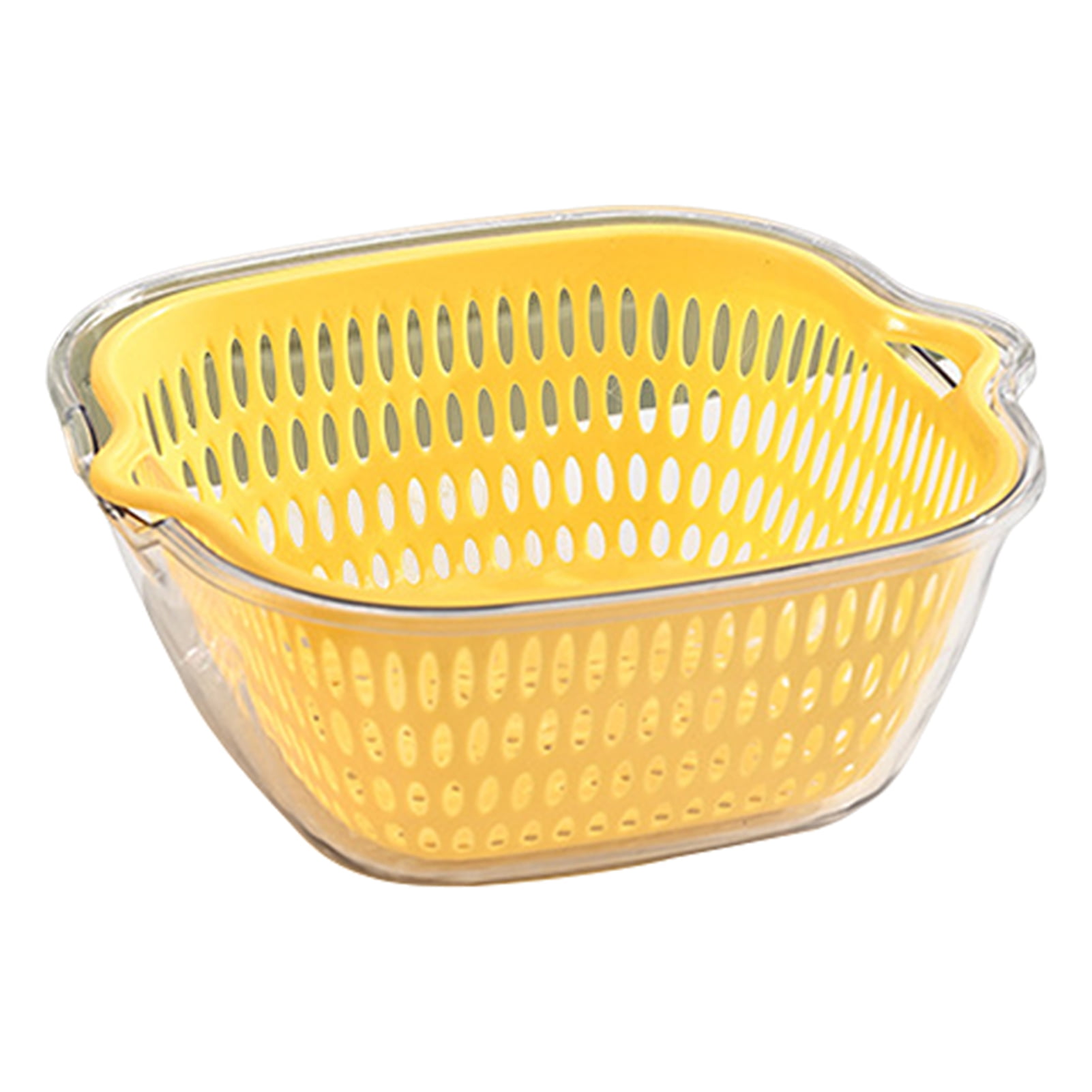Shoreew 1/3Pcs Double-layer Fruit Vegetable Wash Basins Drain Baskets ...
