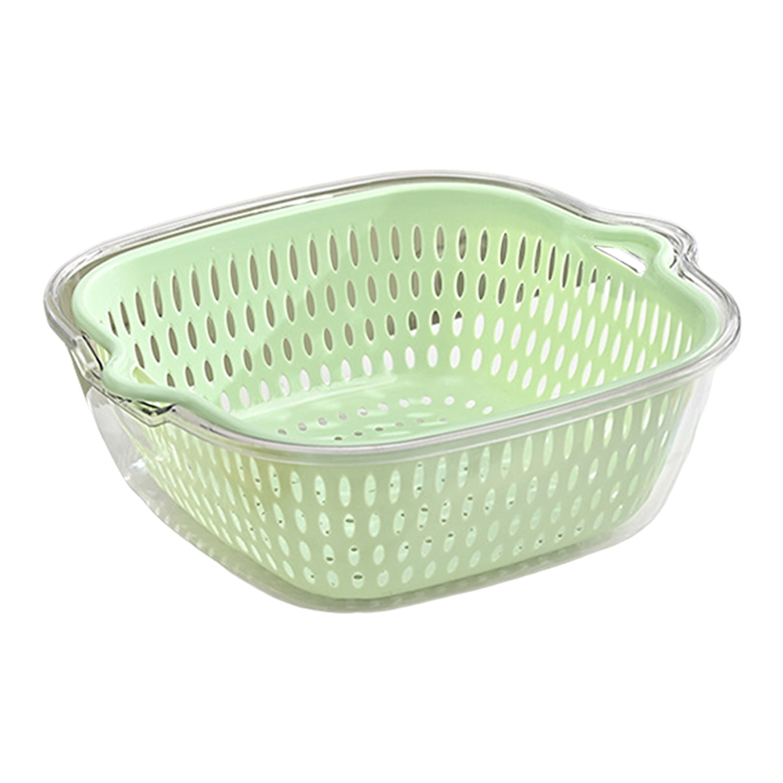 Shoreew 1/3Pcs Double-layer Fruit Vegetable Wash Basins Drain Baskets ...