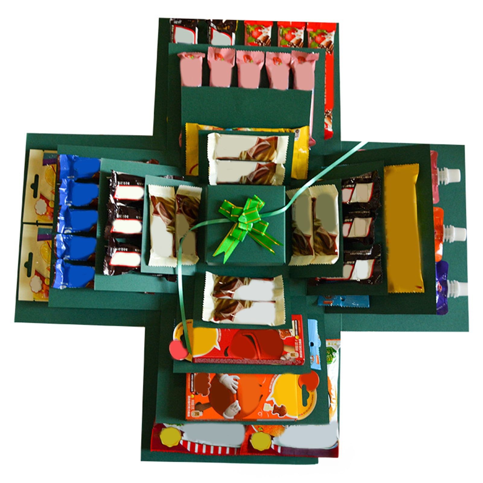 Shoreew 1 Set Exploding Gift Box 5 Layer Christmas Money Box Paper ...