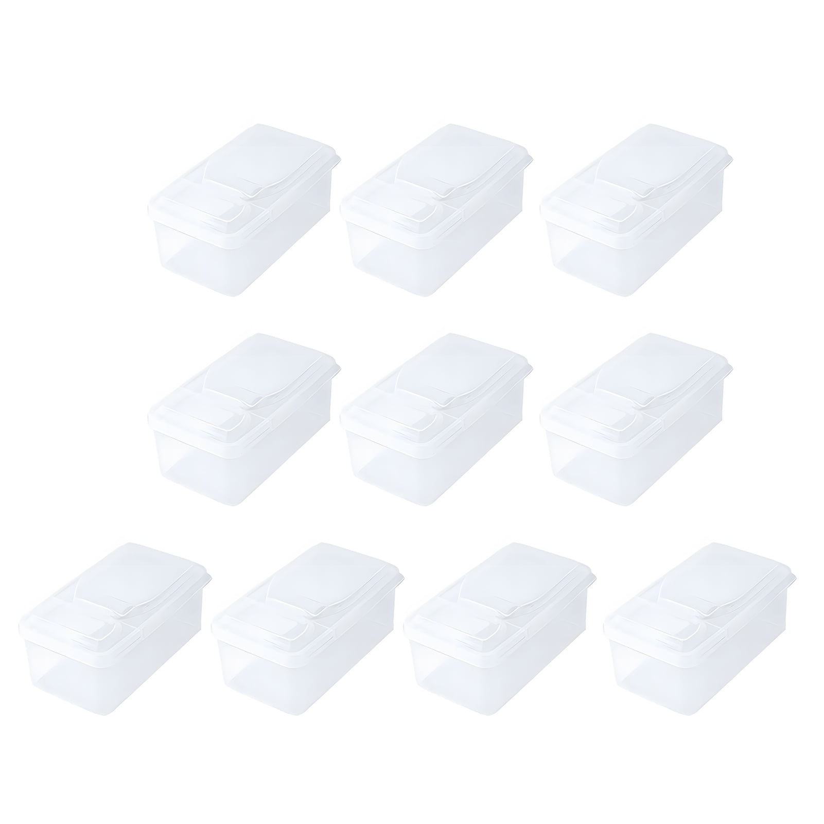 Shoreew 10Pcs Rectangular Food Storage Container Fridge Safe Storage ...