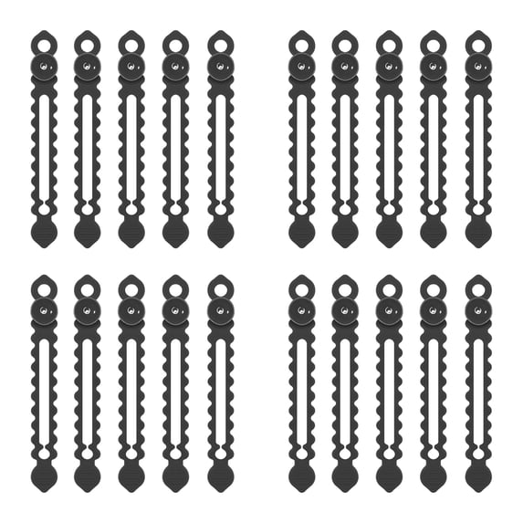 Shoreew 20Pcs Bobbin Winder Silicone Cable Ties Reusable Cable ...