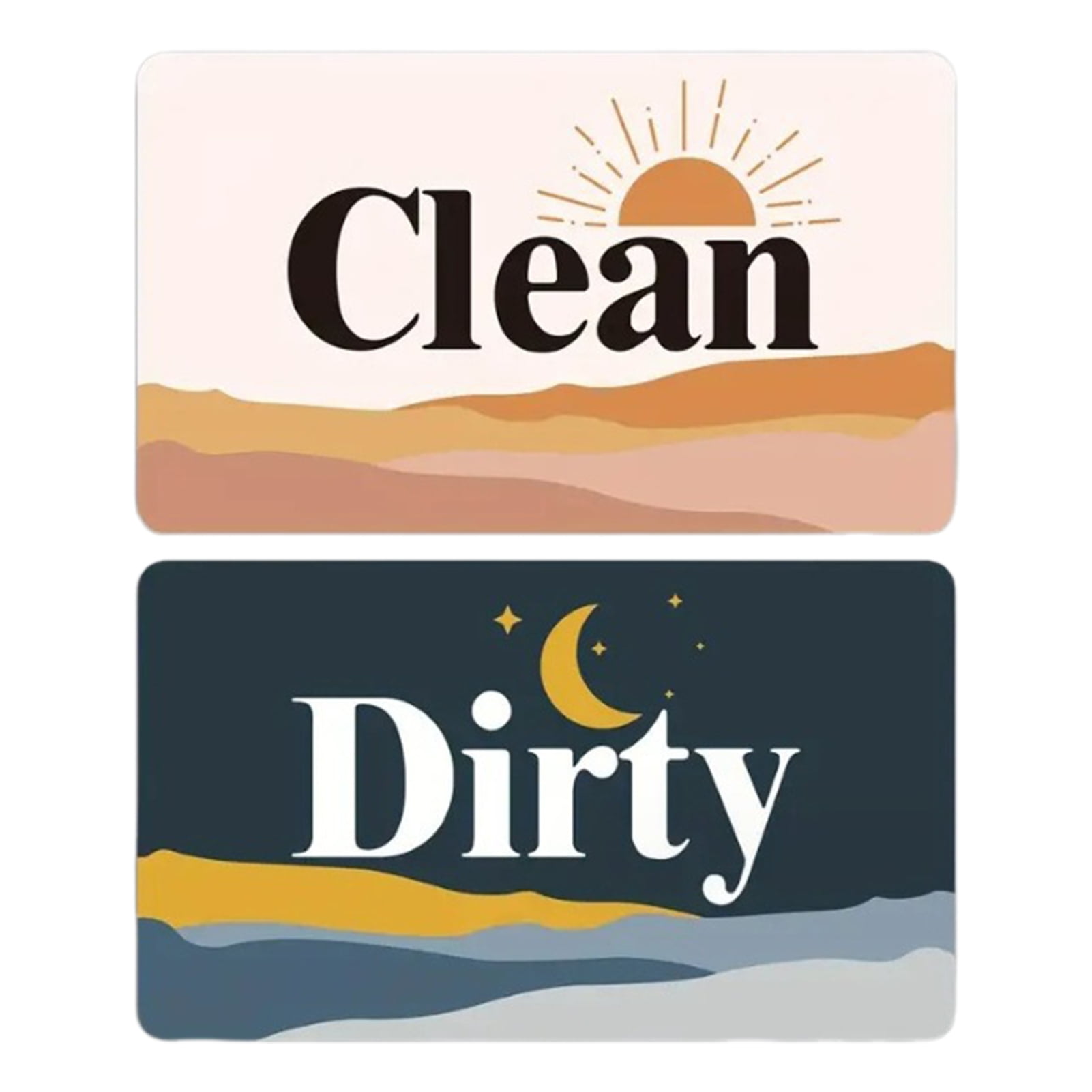 Shoreew 2Pcs Dirty Clean Dishwasher Magnet Dish Washing Machine Dirty ...