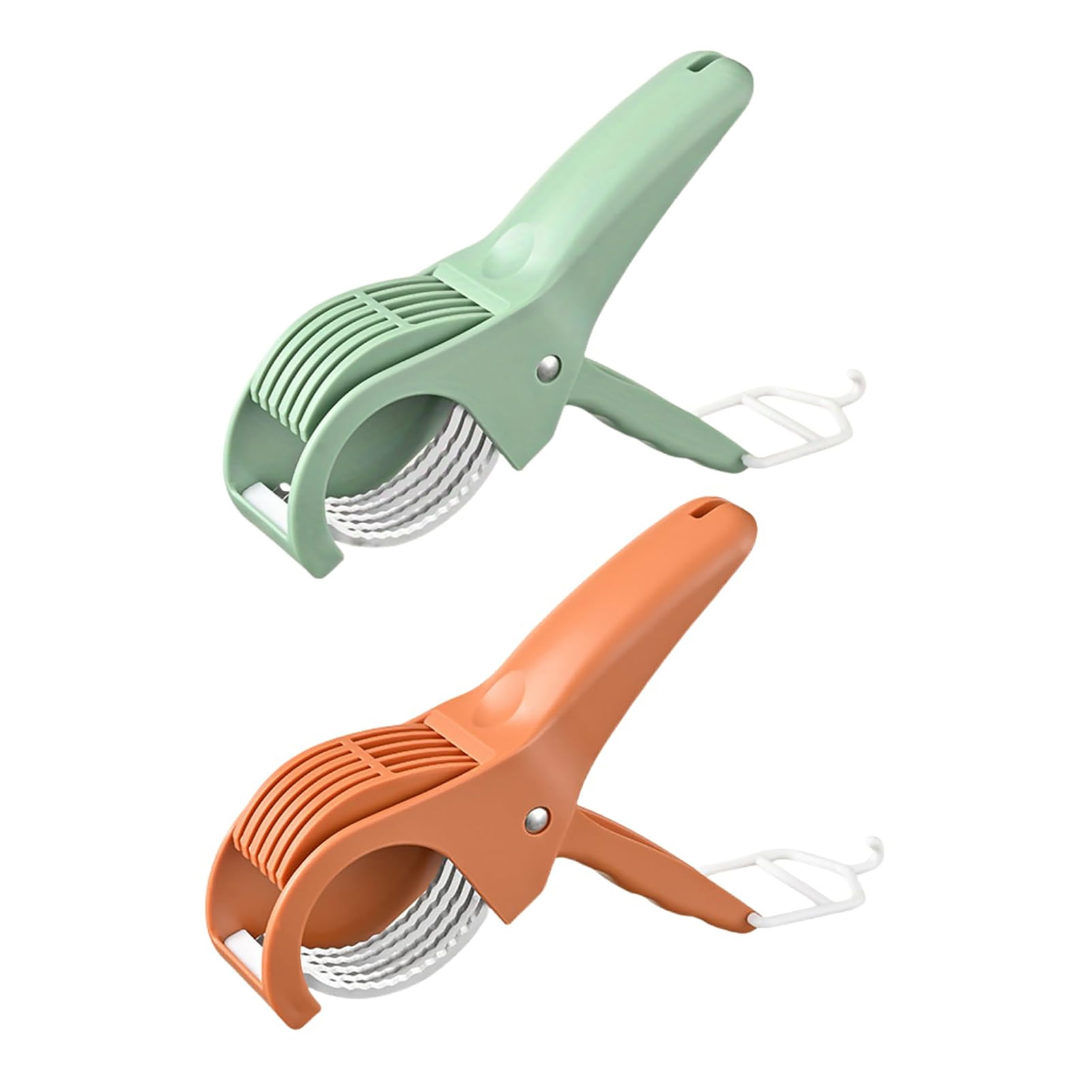 Shoreew 2Pcs Fruit Slicer Ergonomic Handle Multi-Blade Design Kitchen ...