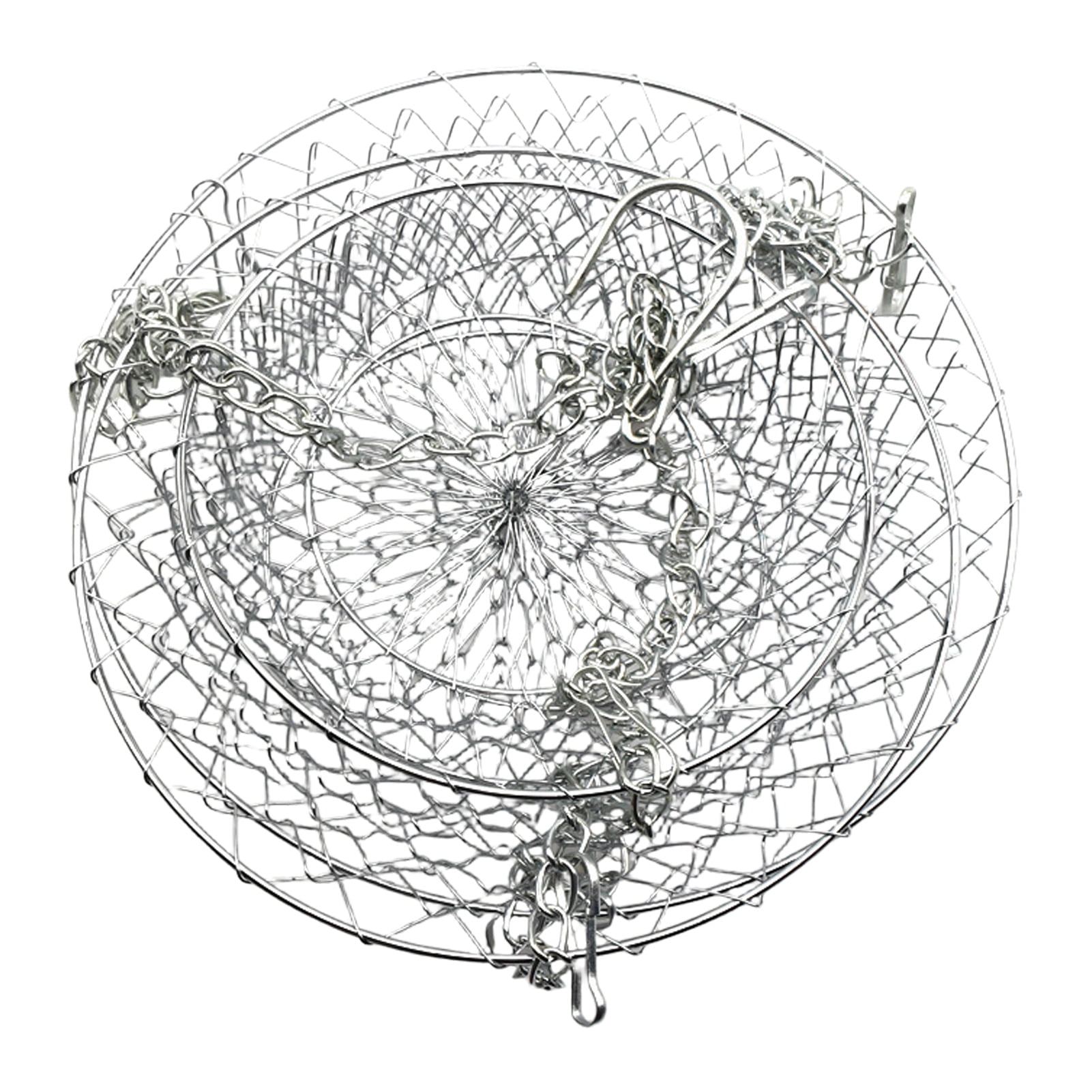 Shoreew 3-Tier Hanging Fruit Basket Stainless Steel Storage Basket ...