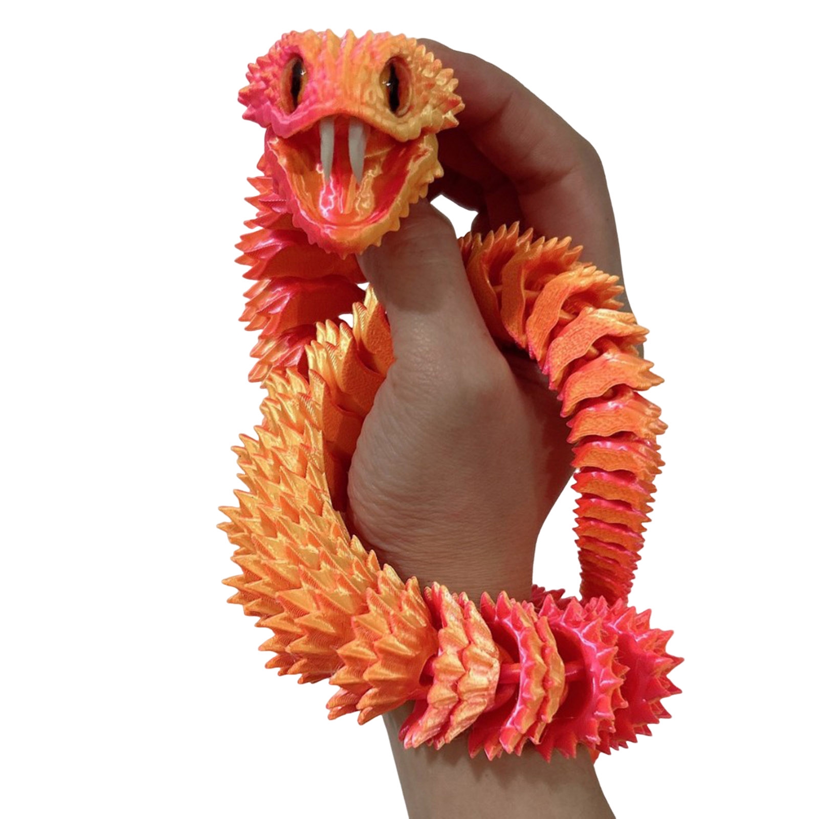 Shoreew 3D Printed Articulated Snake Toy Flexible Fidget Snake With Shoreew 3D Printed Articulated Snake Toy Flexible Fidget Snake With