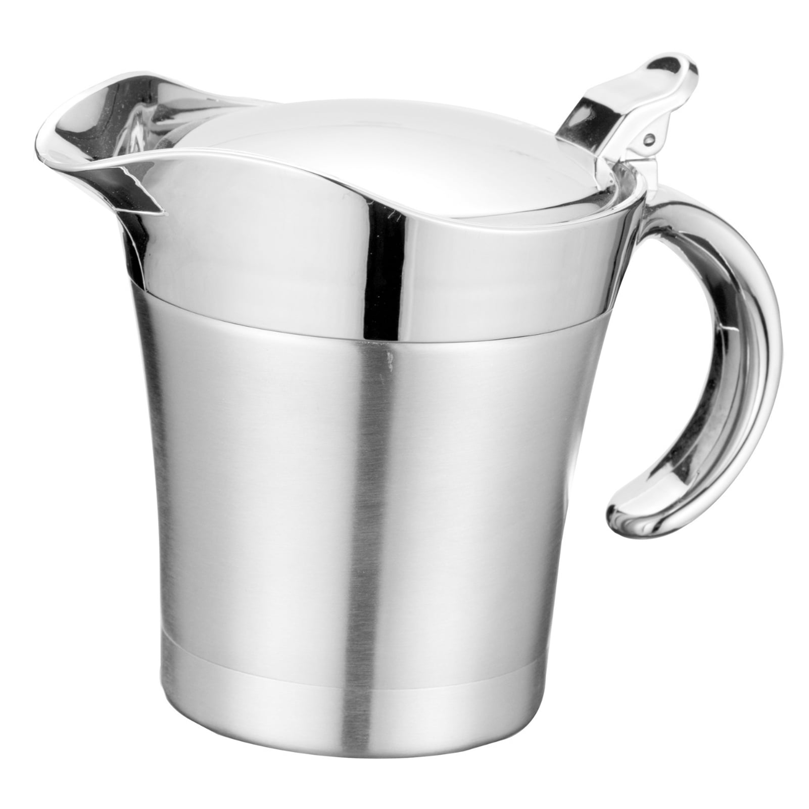 Shoreew 400/800ml Gravy Boat Stainless Steel Sauce Pot with Hinged Lid ...