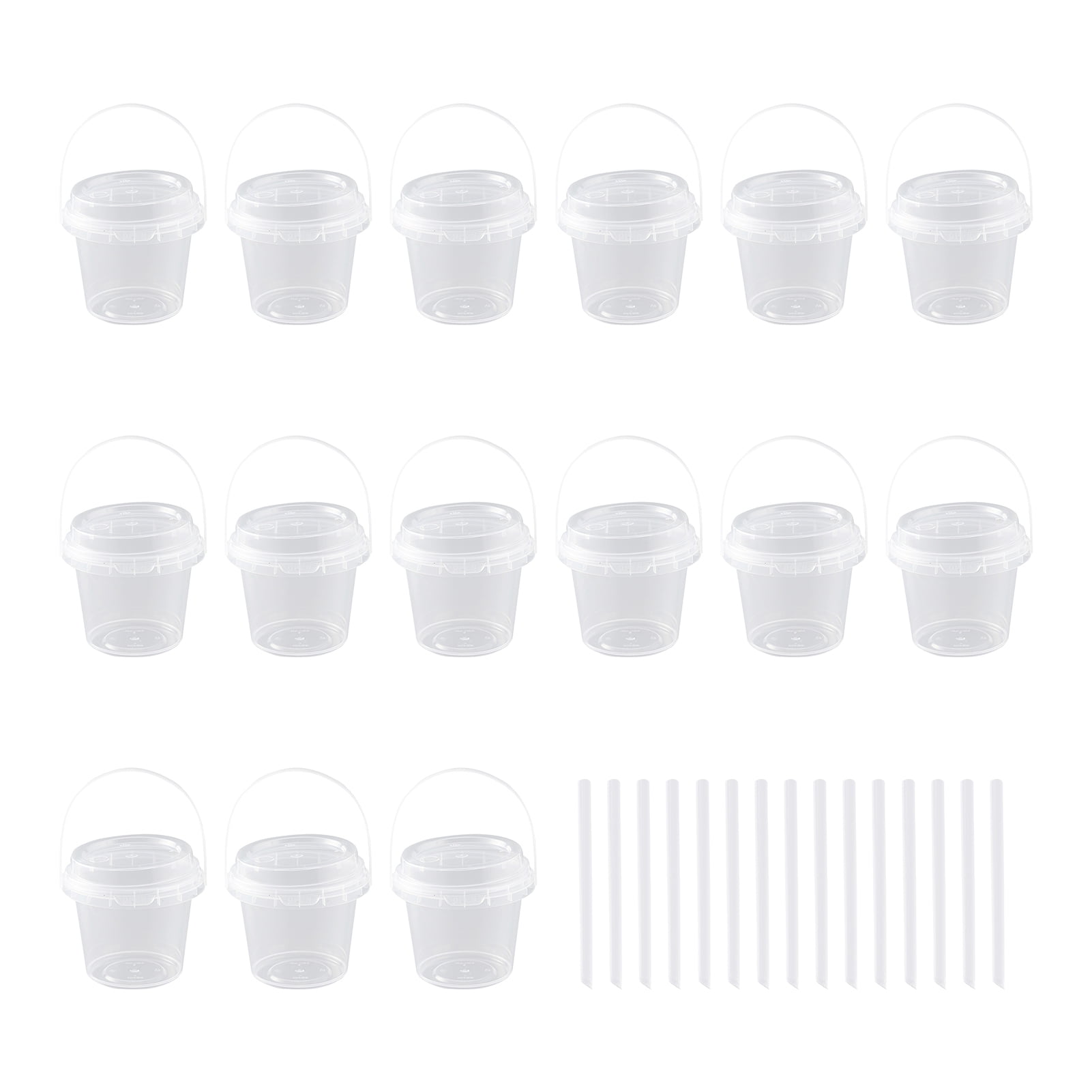 Shoreew 5/10/15/20Pcs Disposable Cups with Lids And Straws Large 700ml ...