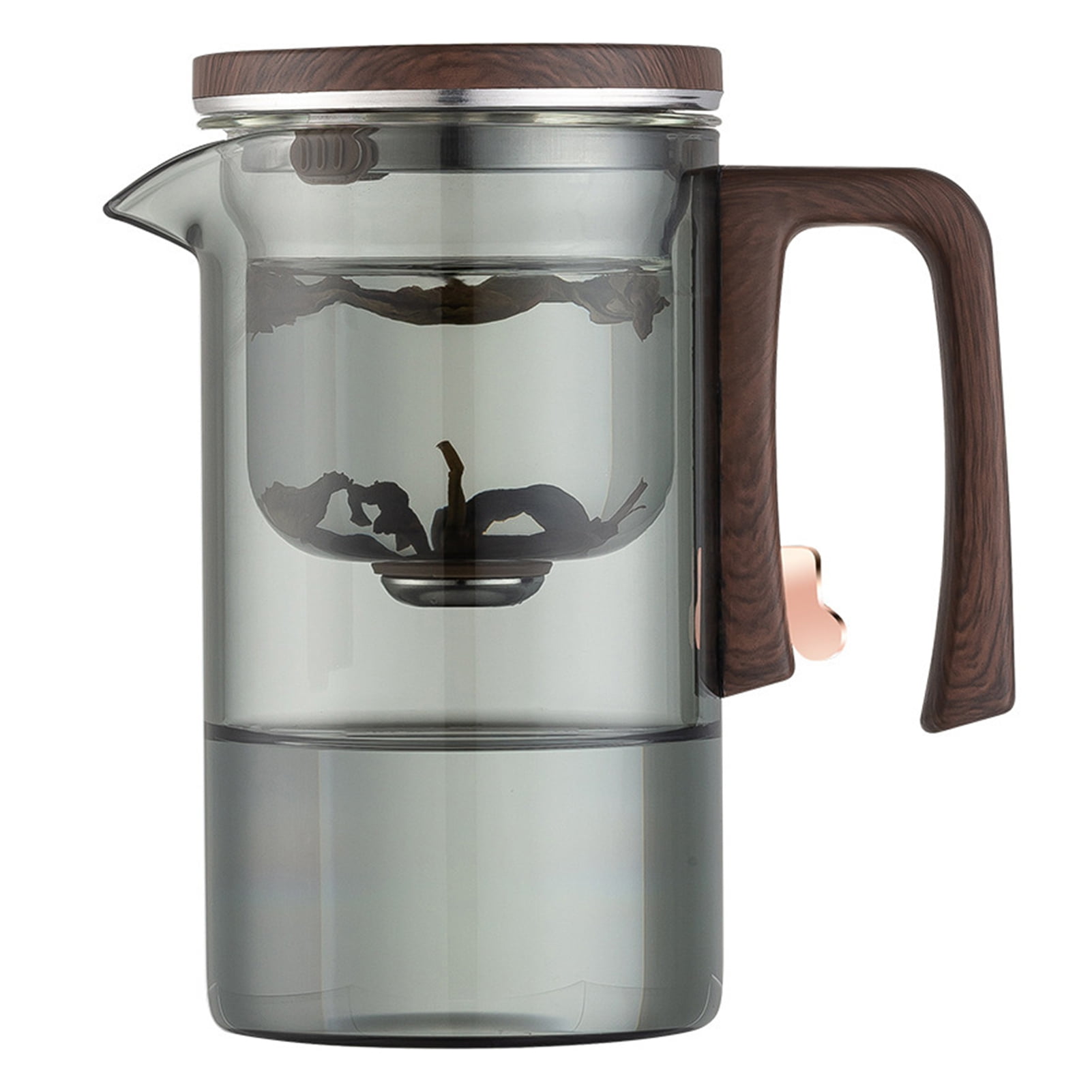 Shoreew 520/720/900ml Glass Tea Pot with Infuser Wooden Handle Heat ...