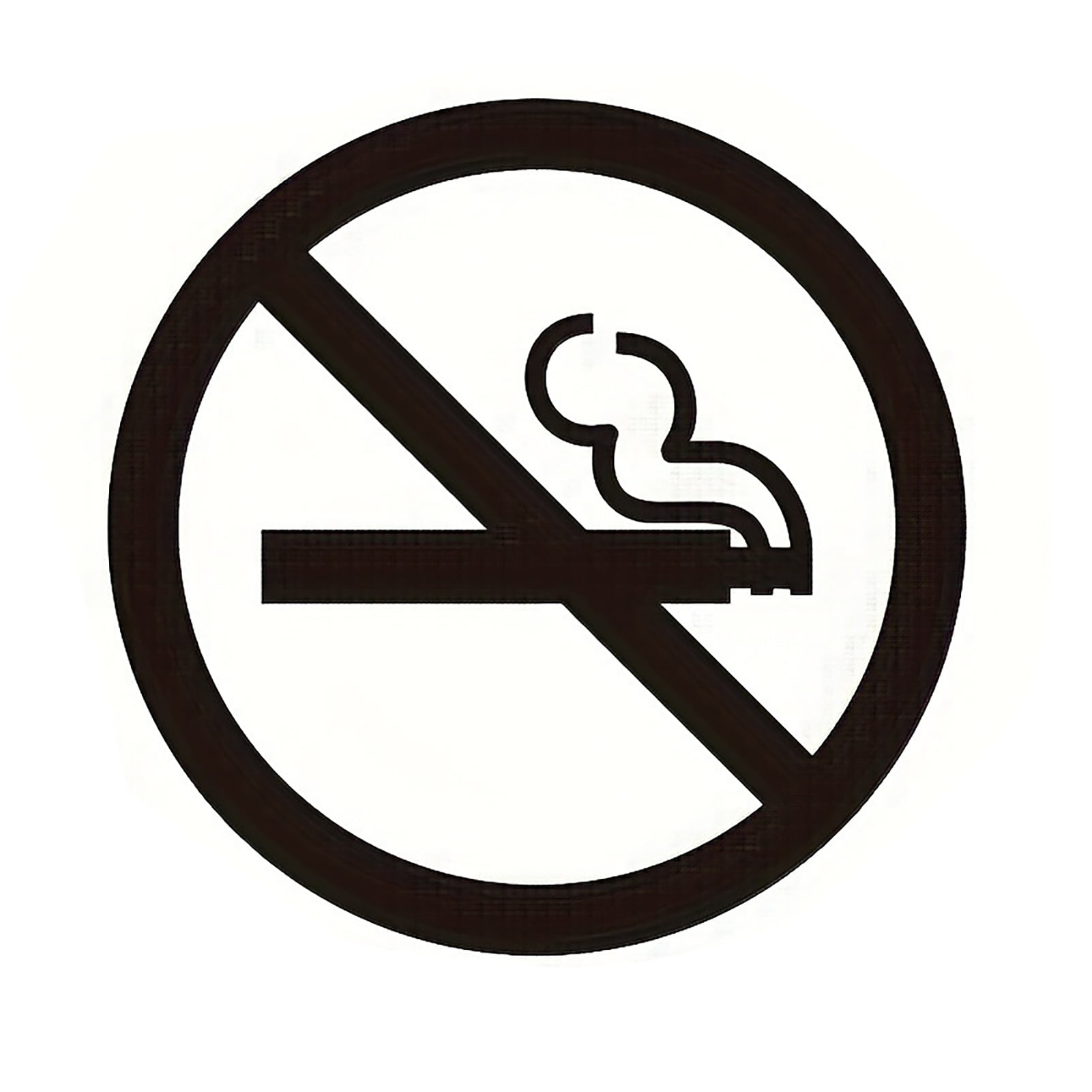 Shoreew Acrylic No Smoke Sign Self-adhesive Business Office Restaurant ...