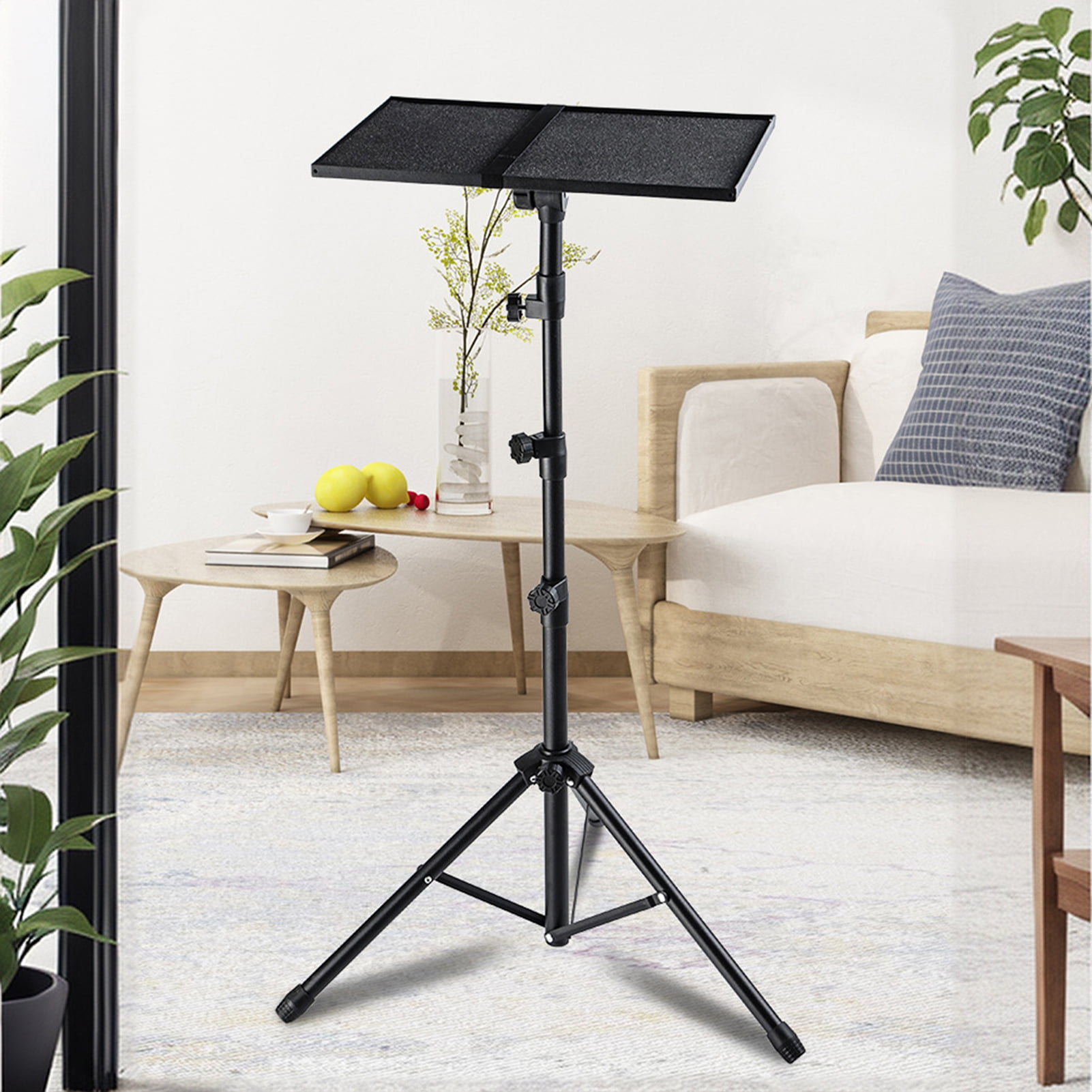 Shoreew Adjustable Height Projector & Laptop Stand – Foldable Tripod ...