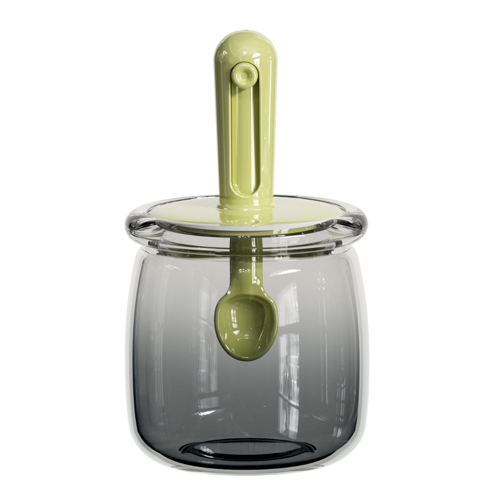 Shoreew Airtight Glass Spice Jars with Retractable Spoon Leakproof ...
