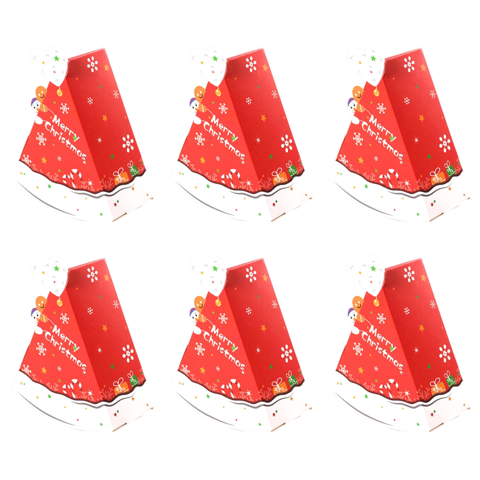 Shoreew Christmas Candy Boxes Tree Shaped Candy Packaging Box Small ...