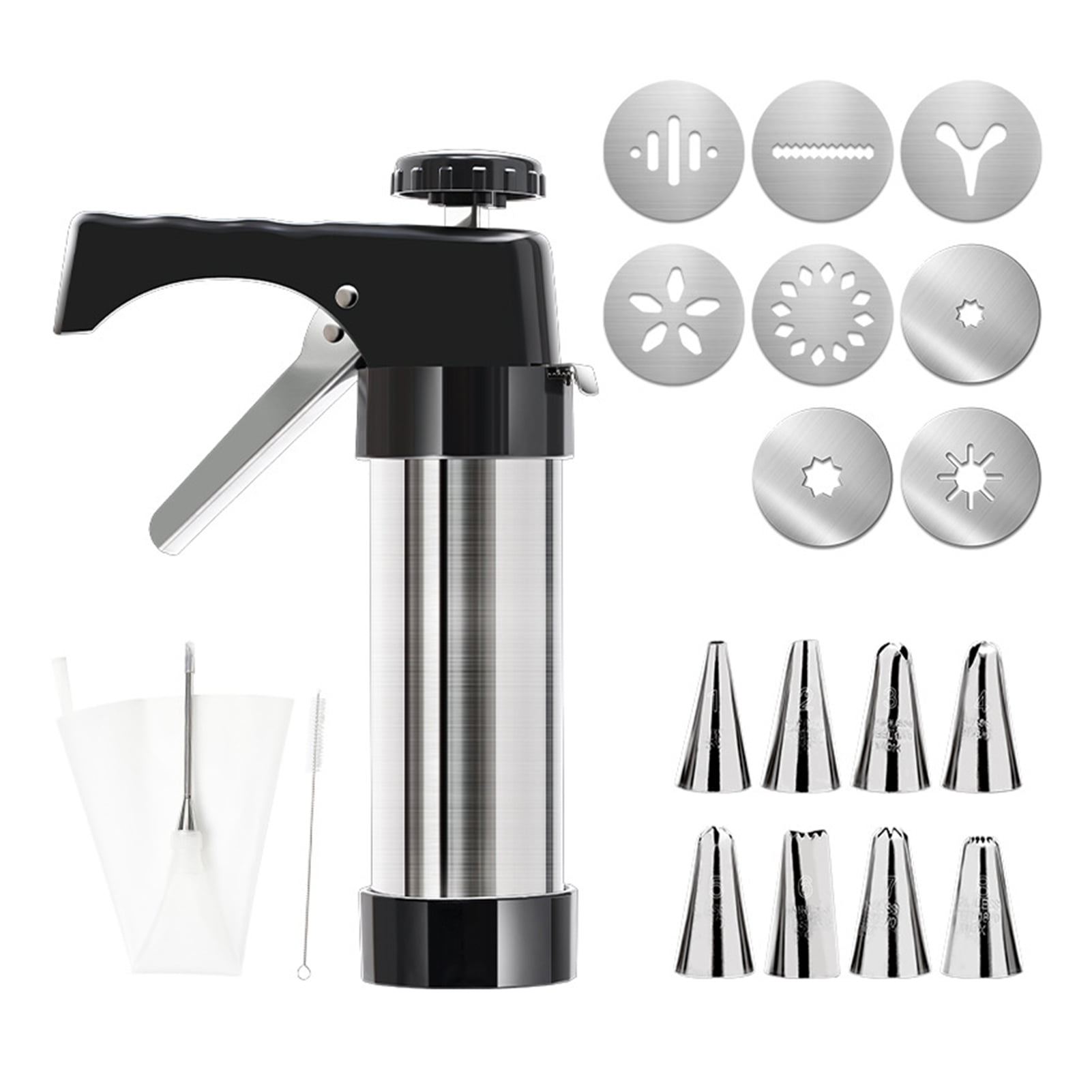 Shoreew Churro Maker Machine with Piping Piping Tips And Bag Stainless ...