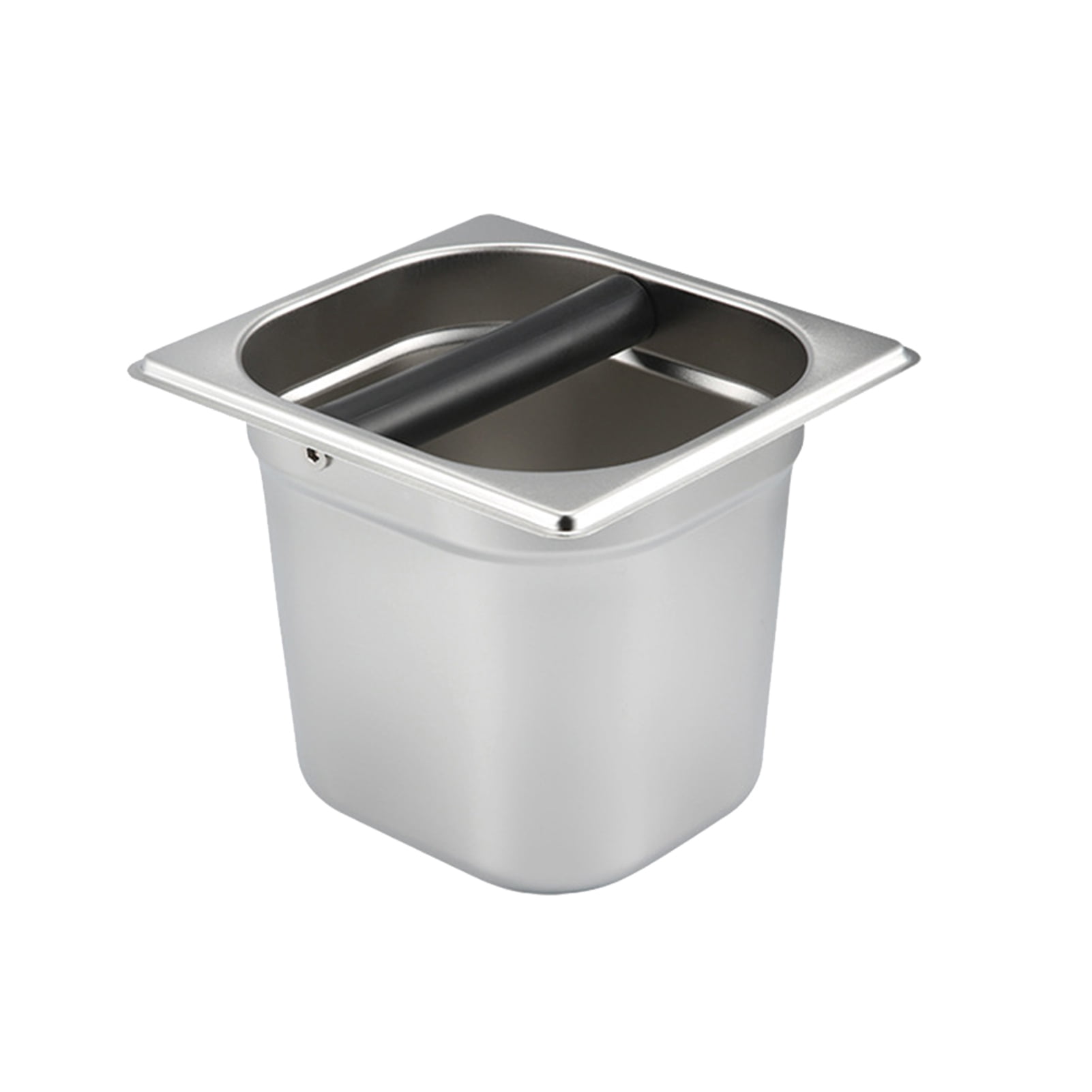 Shoreew Coffee Knock Box with Rubber Bar Stainless Steel Espresso Dump ...