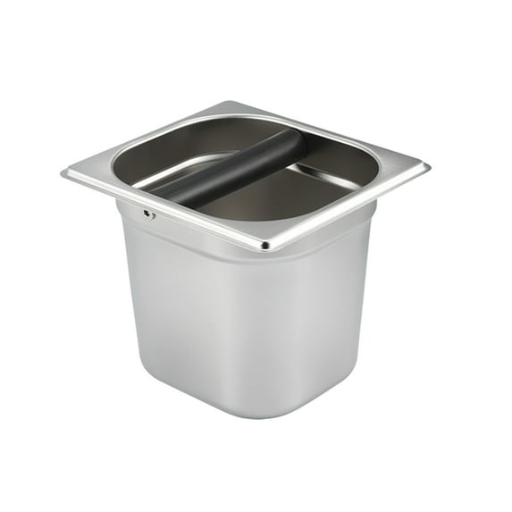 Shoreew Coffee Knock Box with Rubber Bar Stainless Steel Espresso Dump ...