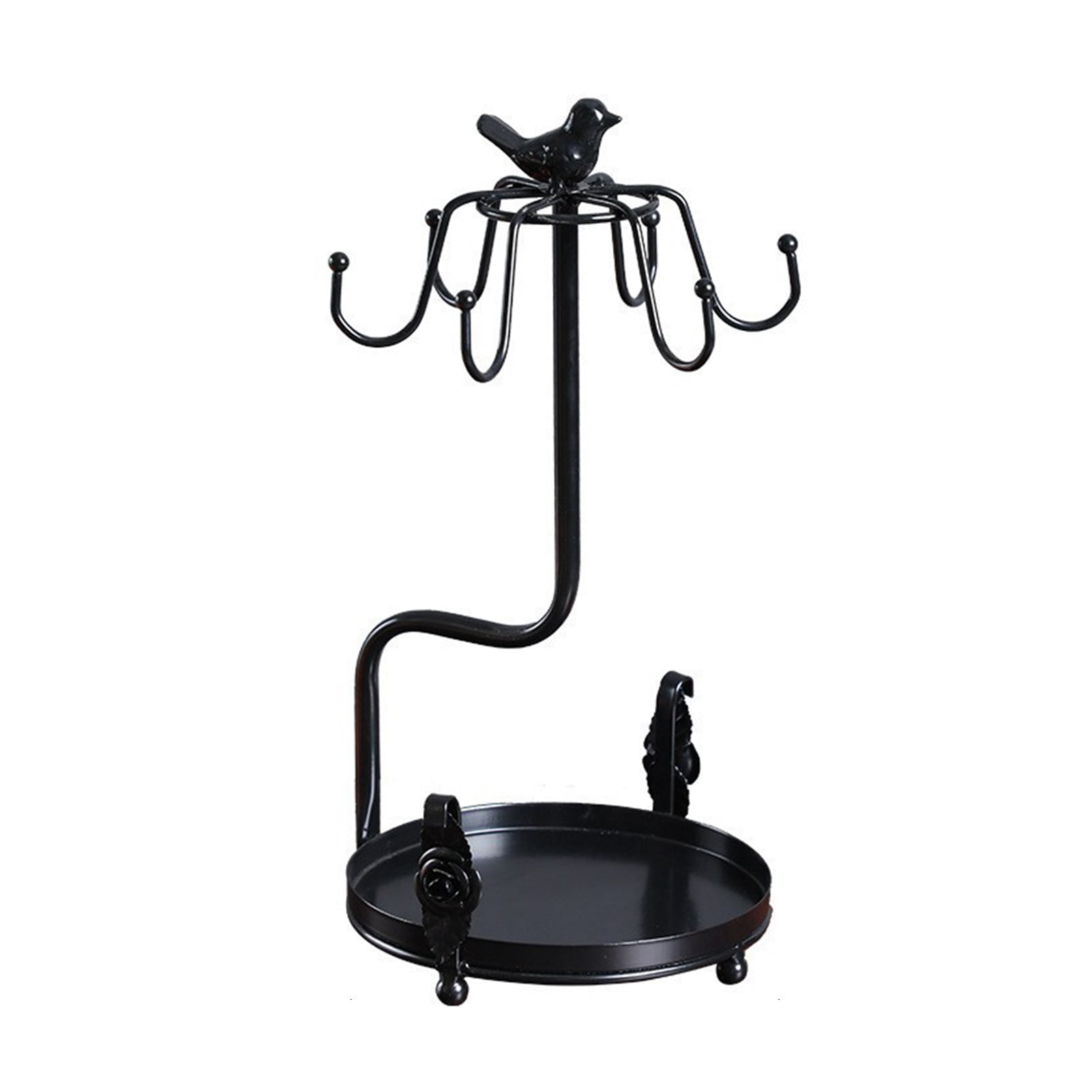Shoreew Cup Holder with 6 Hooks Cup And Saucer Display Stand Cup ...