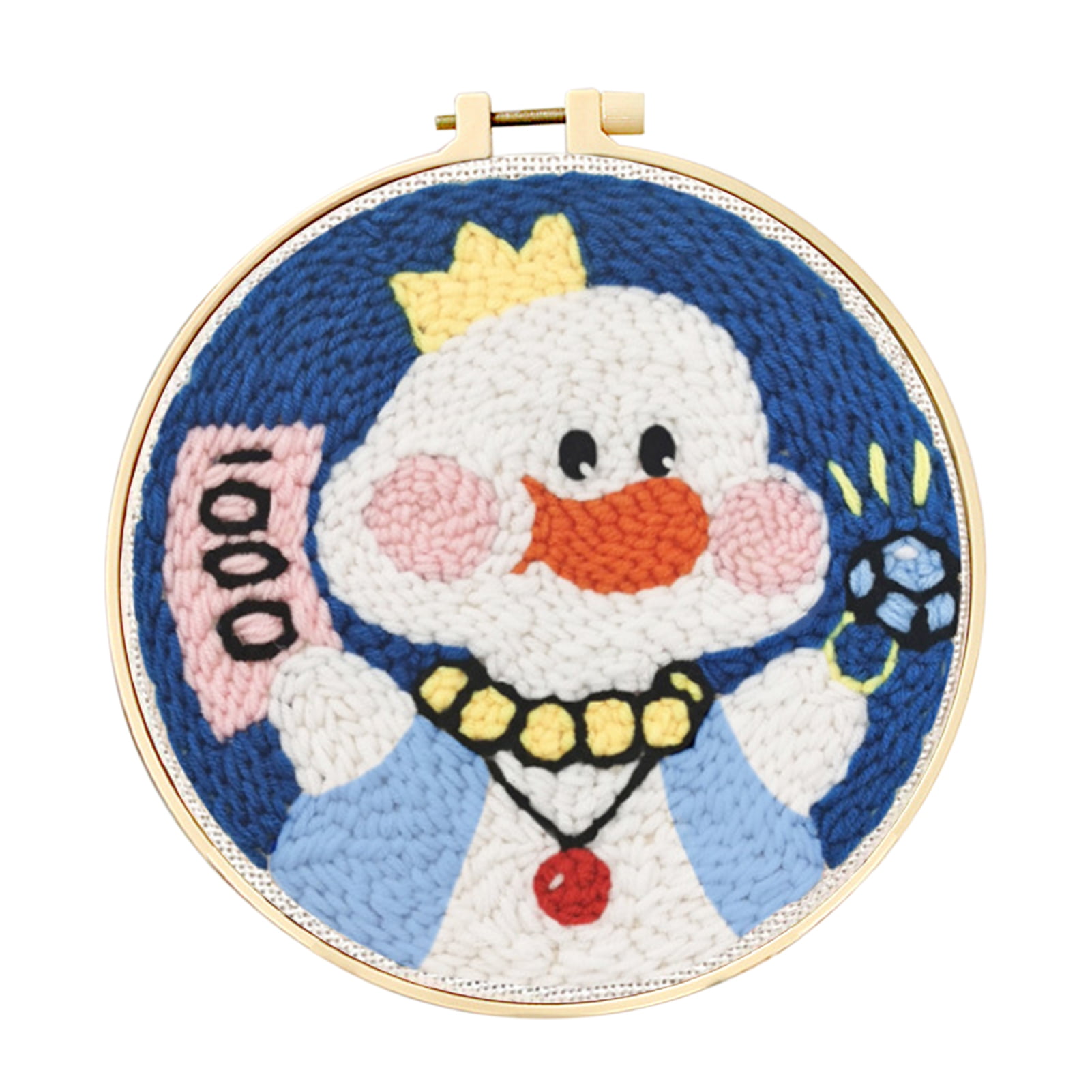 Shoreew DIY Punch Stitch Kit for Beginners – Cartoon Pattern with Punch ...