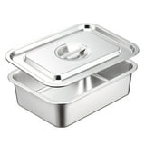 Shoreew Flat Bottom Square Basin Stainless Steel Extra Deep Lasagna ...