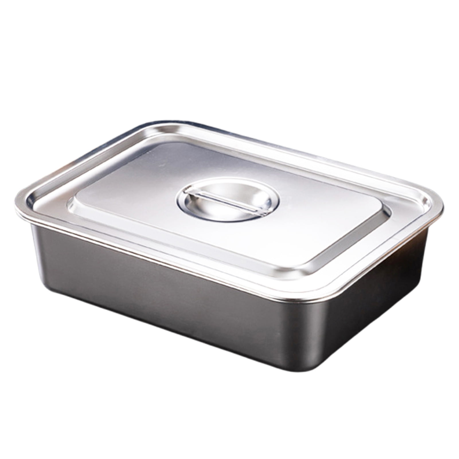 Shoreew Flat Bottom Square Basin Stainless Steel Extra Deep Lasagna ...