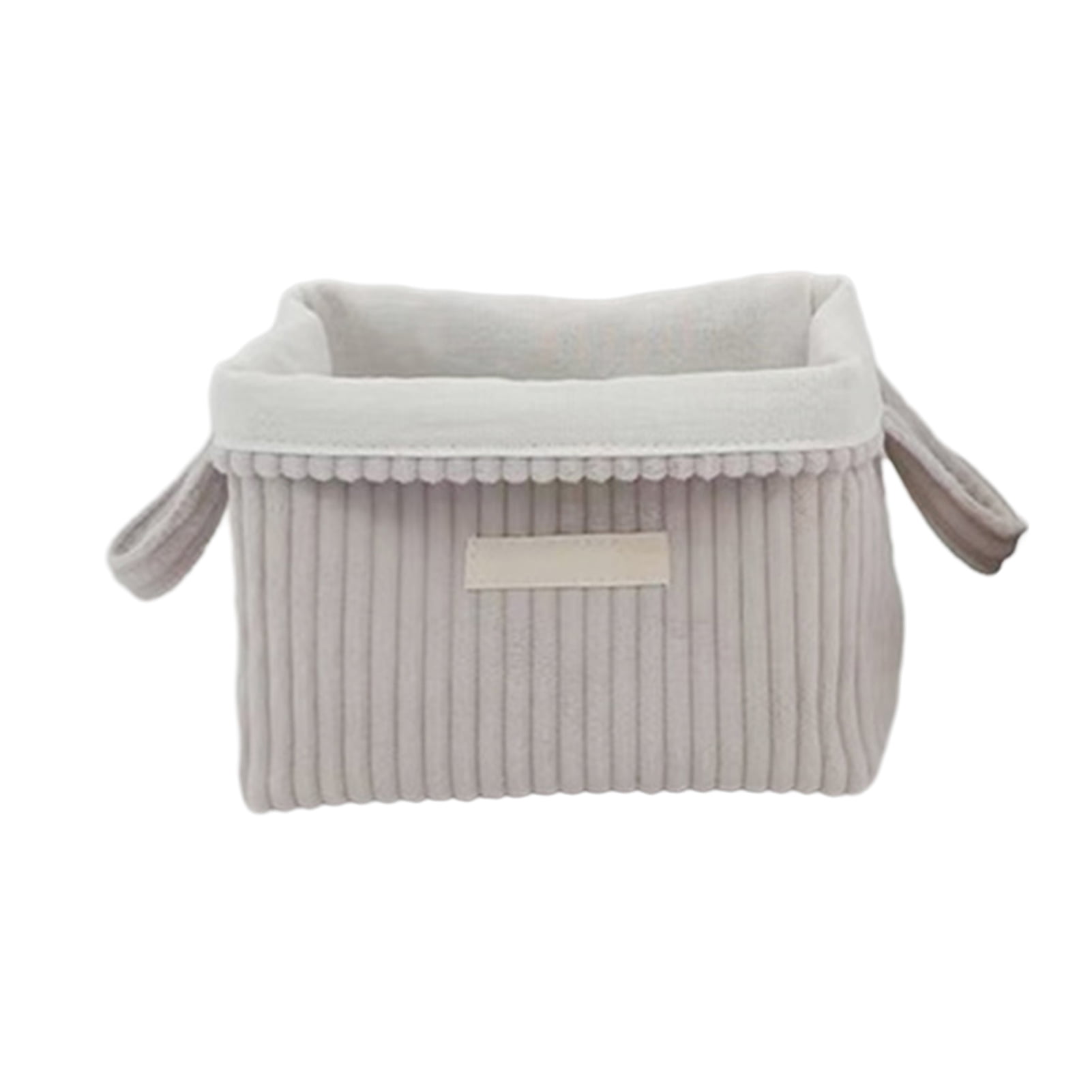 Shoreew Foldable Corduroy Storage Bin Collapsible Storage Basket with ...
