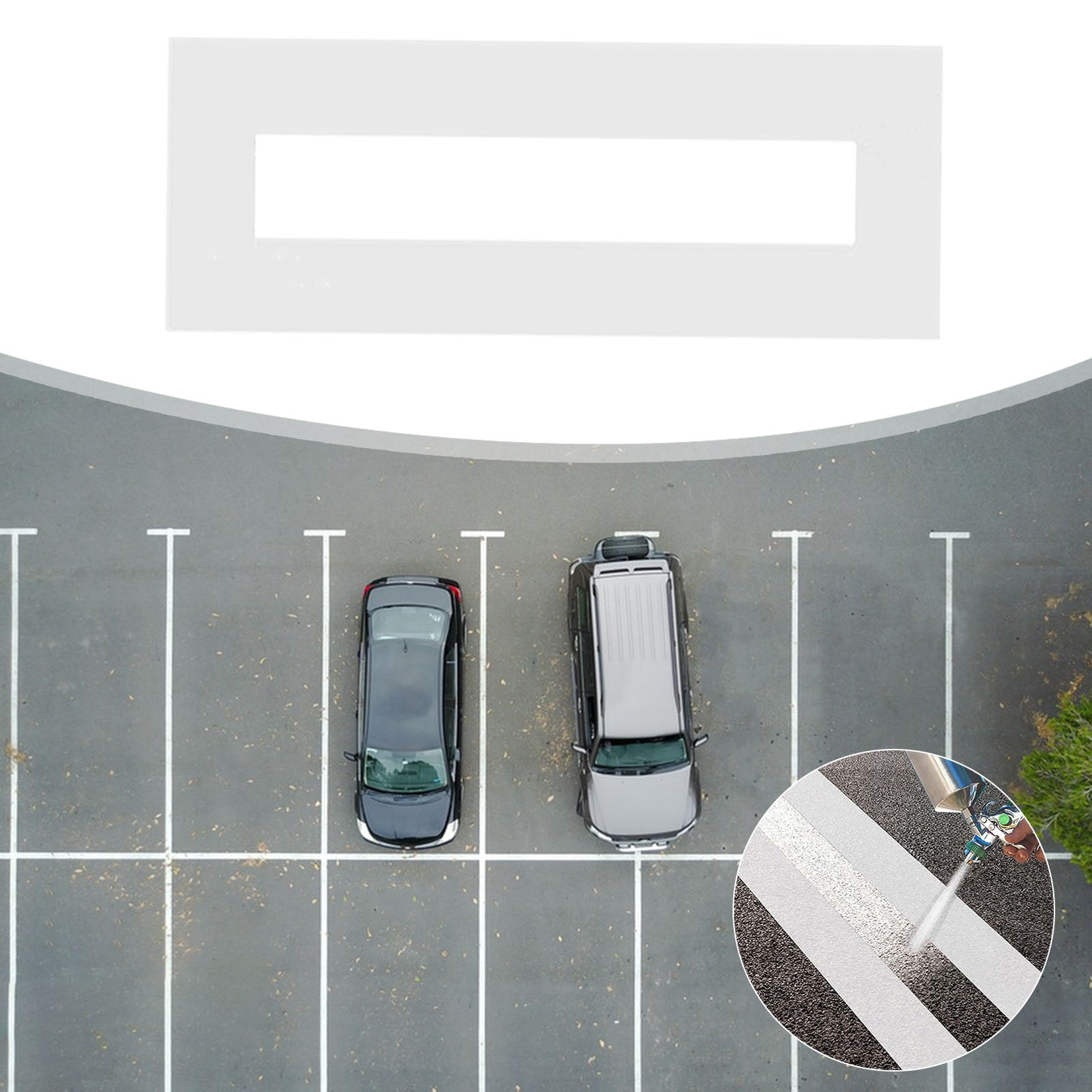 Shoreew Foldable & Reusable Silicone Parking Lot Line Stencil – Ideal ...