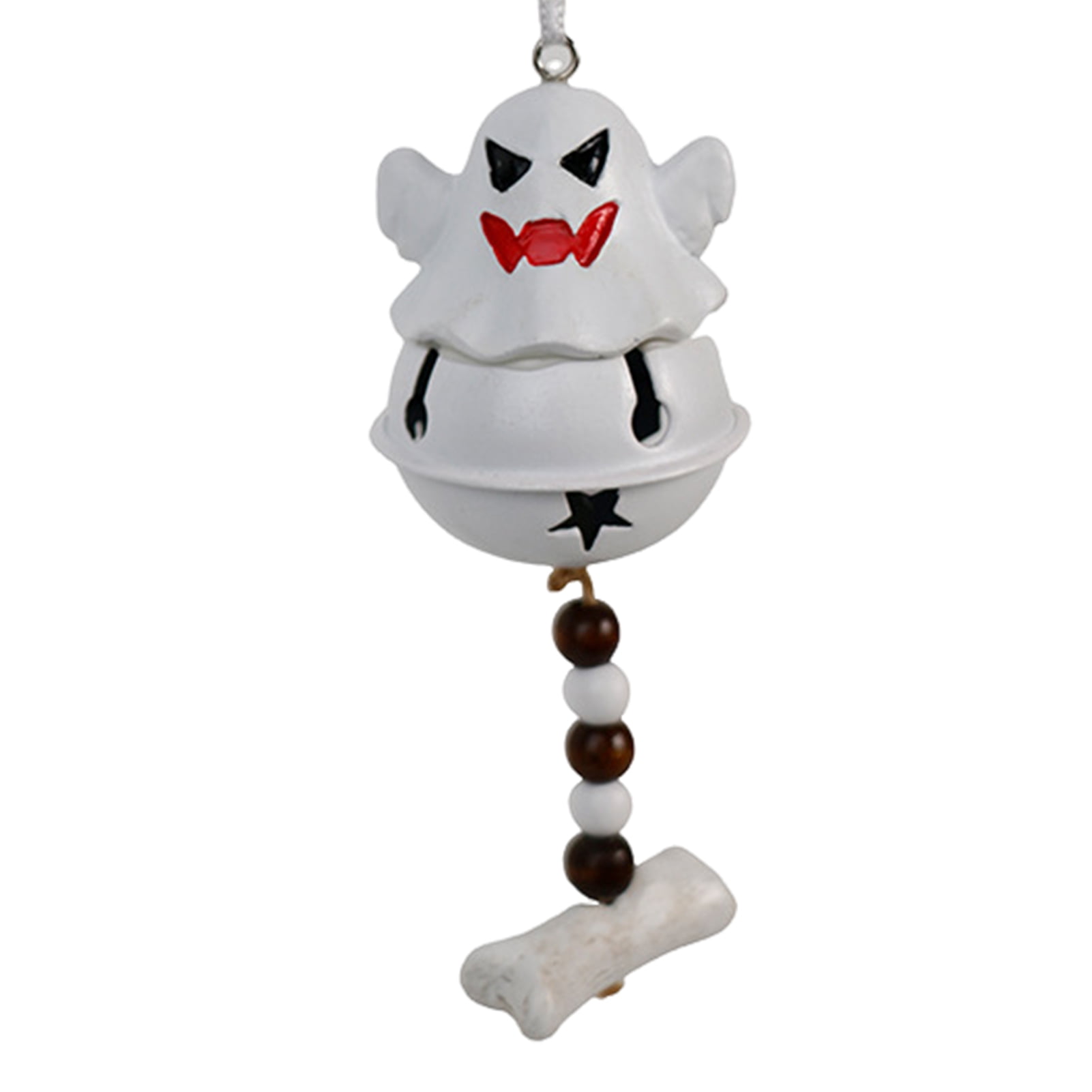 Shoreew Ghost Bell Resin Hanging Ornament Halloween Mini White Ghost ...