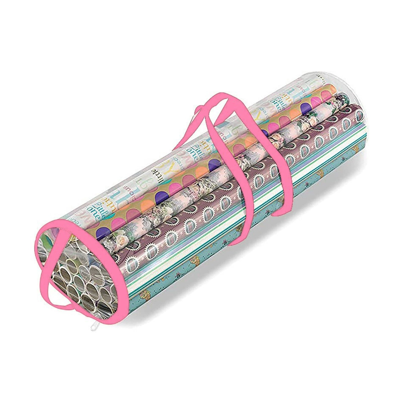 Shoreew Gift Wrap Roll Bag Clear Wrapping Paper Storage Bag Holiday ...