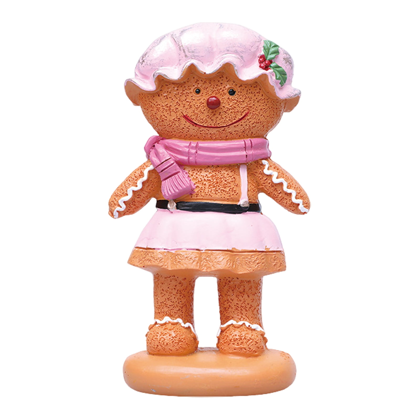 Shoreew Gingerbread Man Figurine Christmas Resin Gingerbread Statue ...
