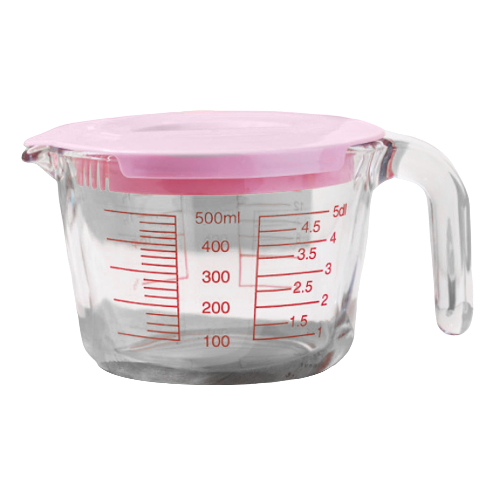 Shoreew Glass Measuring Cup with Handle & V-Shaped Spout Shot Glass ...