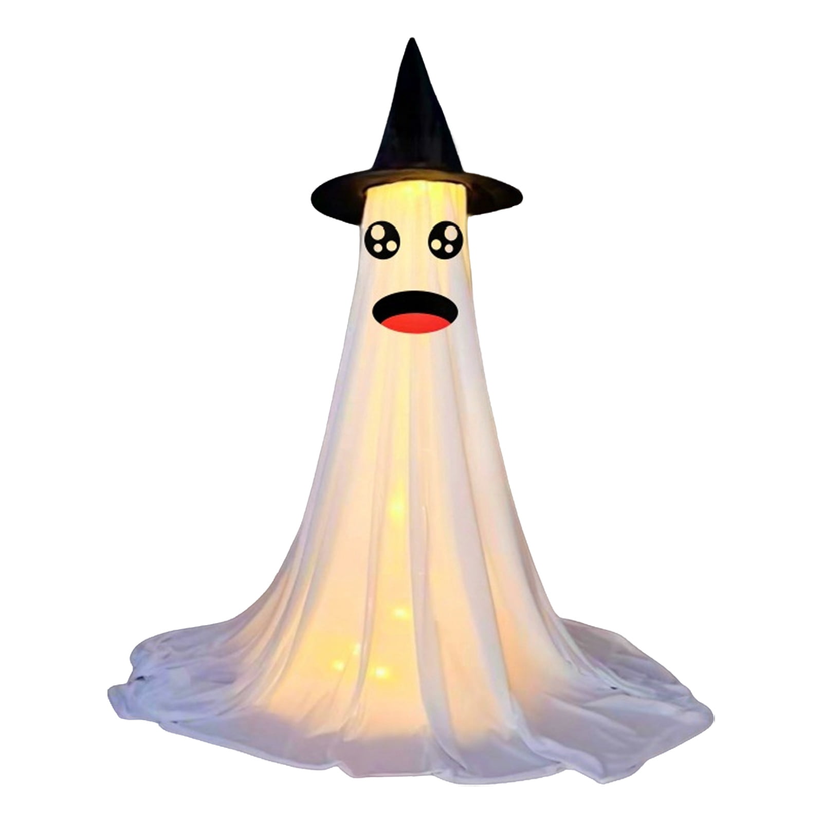 Shoreew Halloween Ghost Decoration with LED Light Large White Scary ...