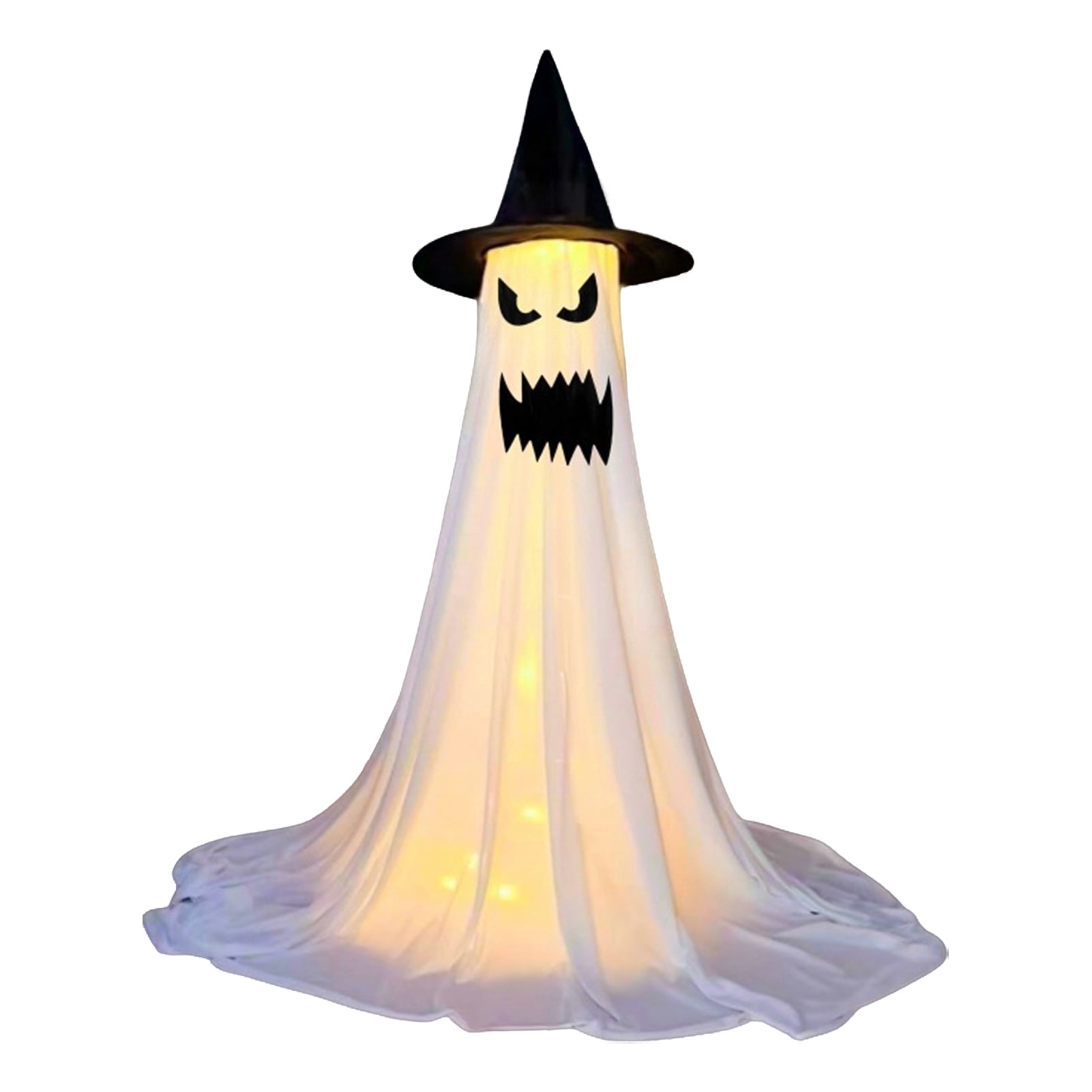 Shoreew Halloween Ghost Decoration with LED Light Large White Scary ...