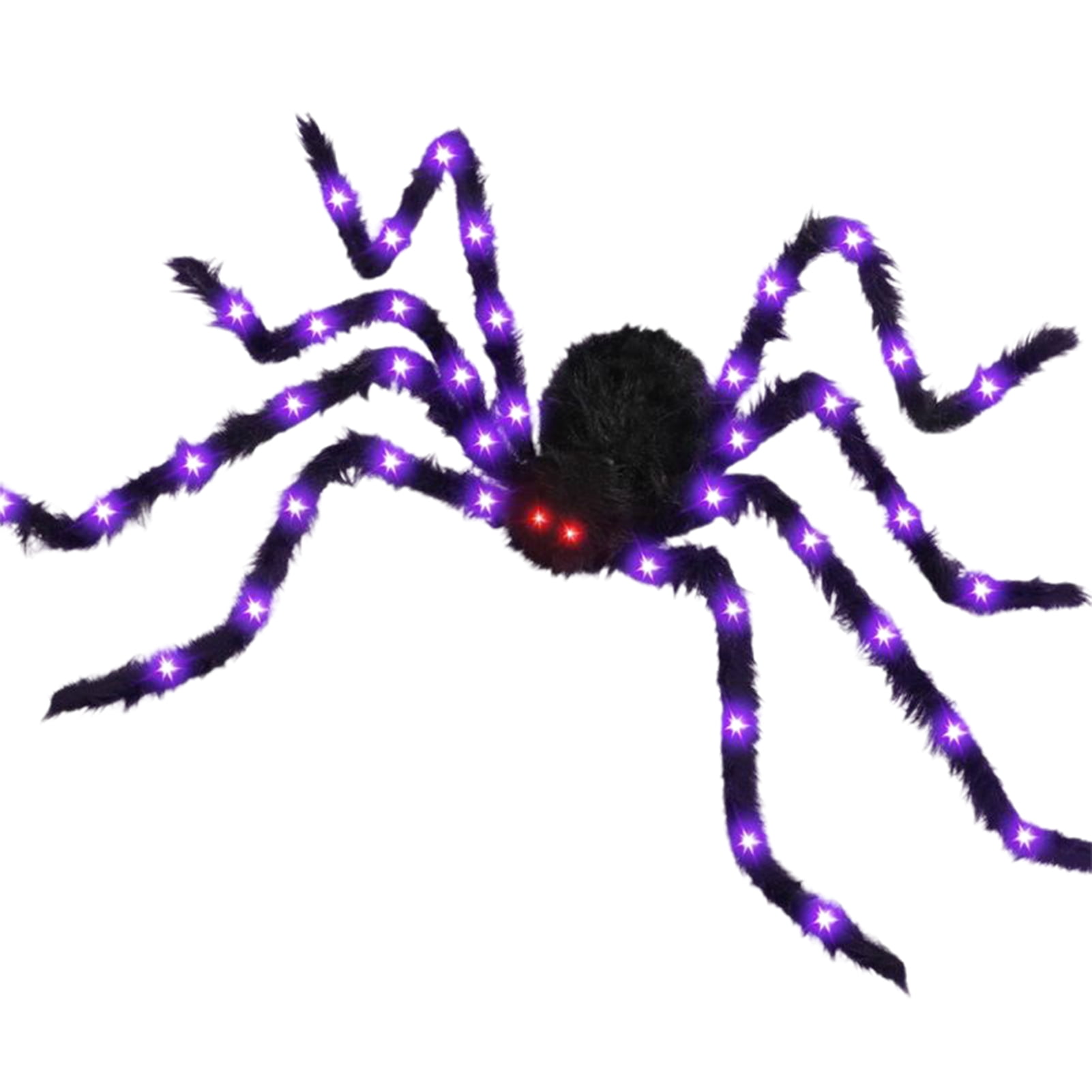 Shoreew Halloween Giant Light Up Spider Scary Realistic Hairy LED ...