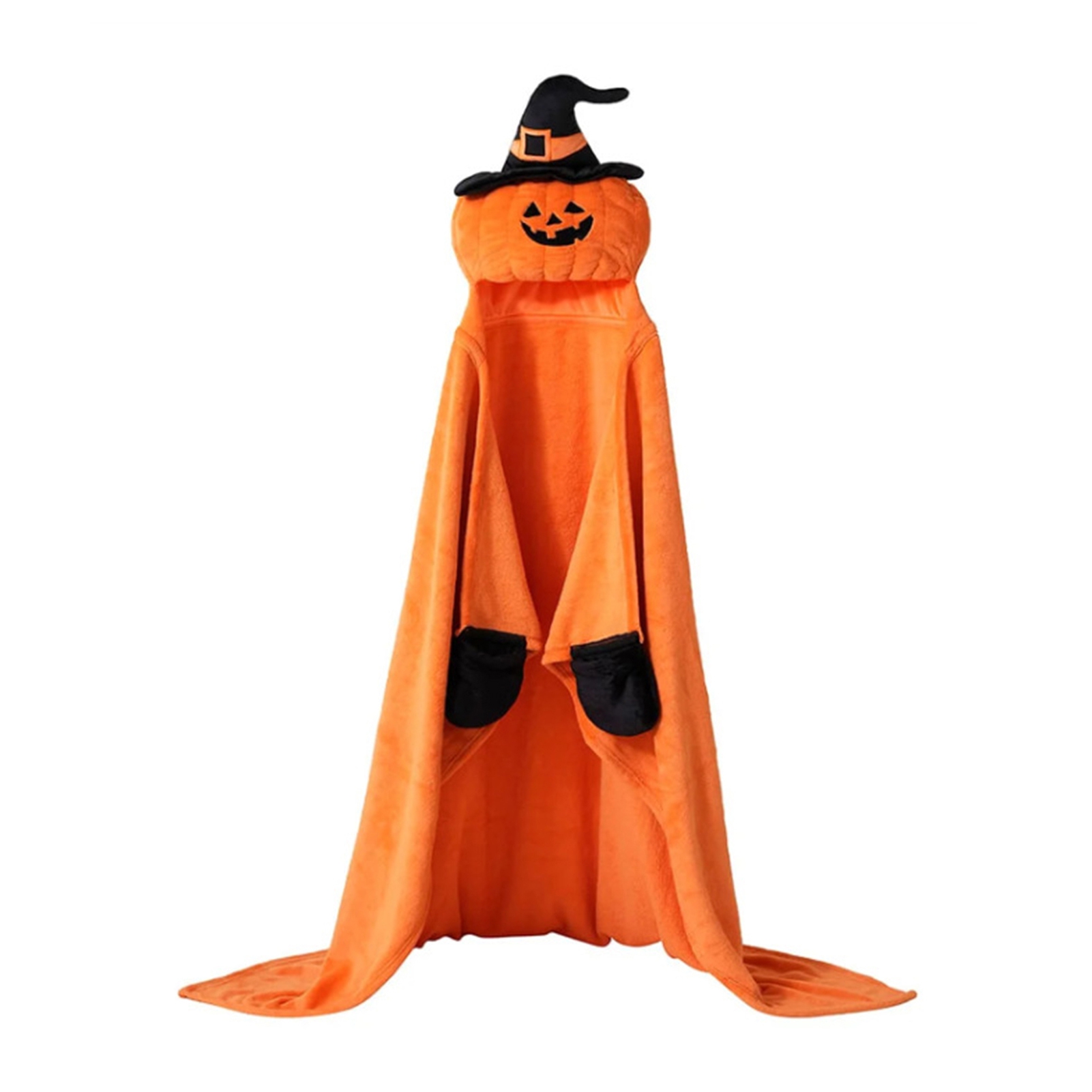 Shoreew Halloween Wearable Hoodie Blanket for Adults Soft Flannel ...