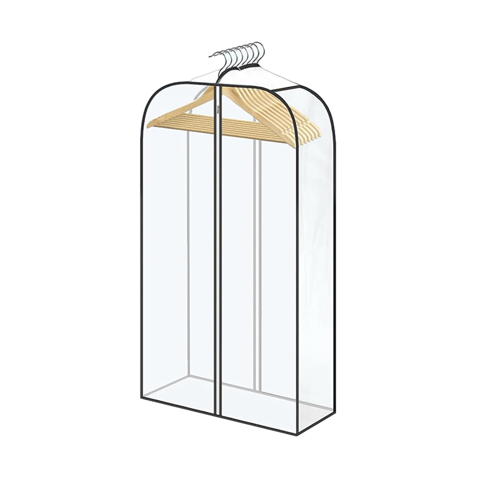 Shoreew Hanging Garment Bag Dustproof Clothes Bag Clear Suit Bag with ...